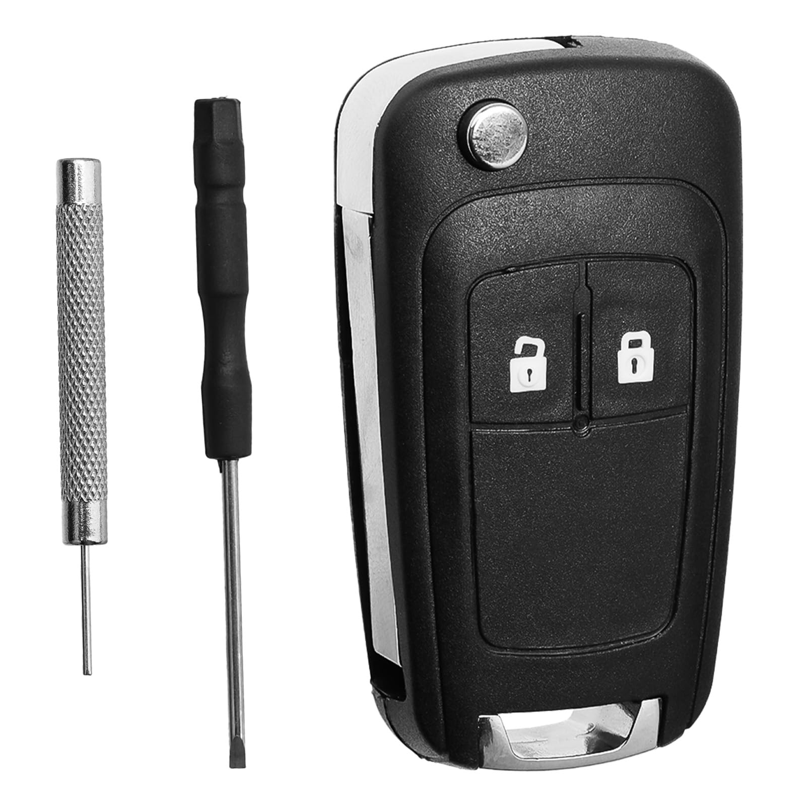 2 Buttons Replacement Car Key Fob Case Compatible with Chevrolet Aveo ...