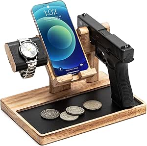 Amazon.com: DGWJSU Pistol Rack for Gun Safe, Wood Handgun Rack Holder ...