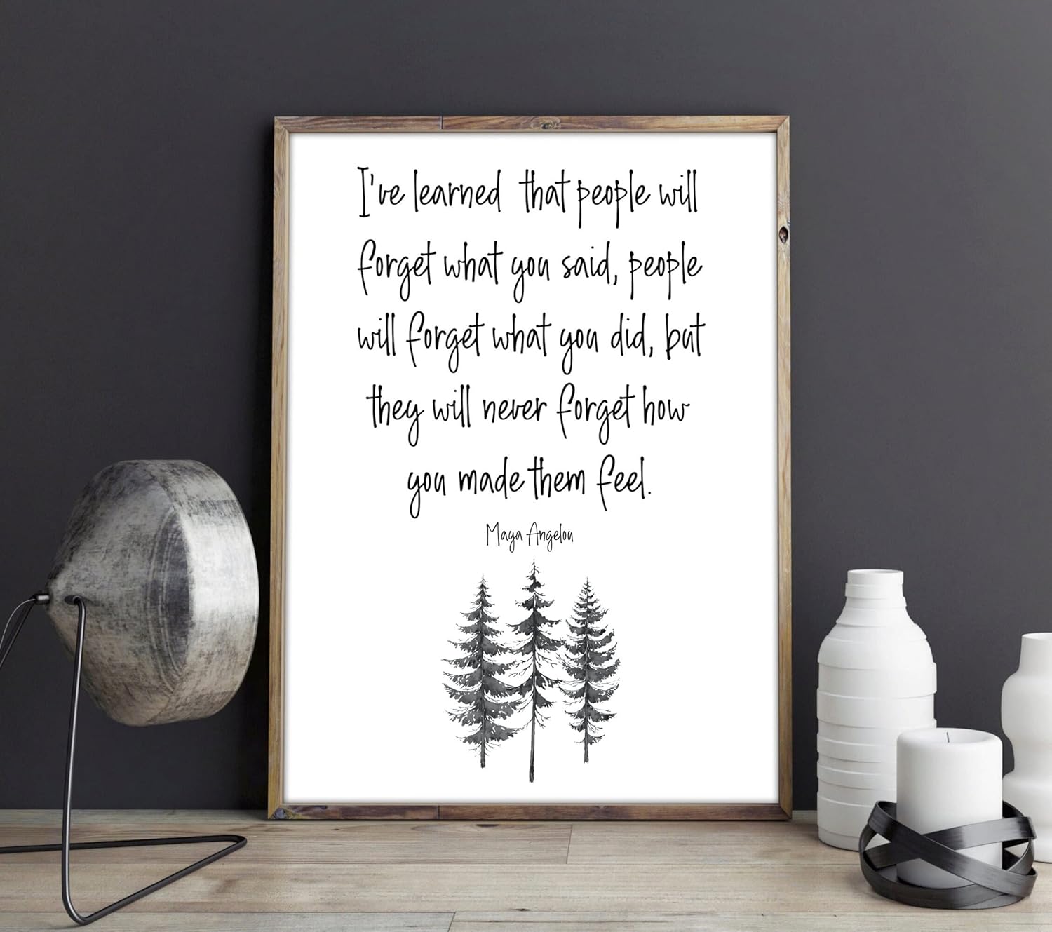 Amazon.com: Maya Angelou Quote, Motivational Poster, Inspirational Wall ...