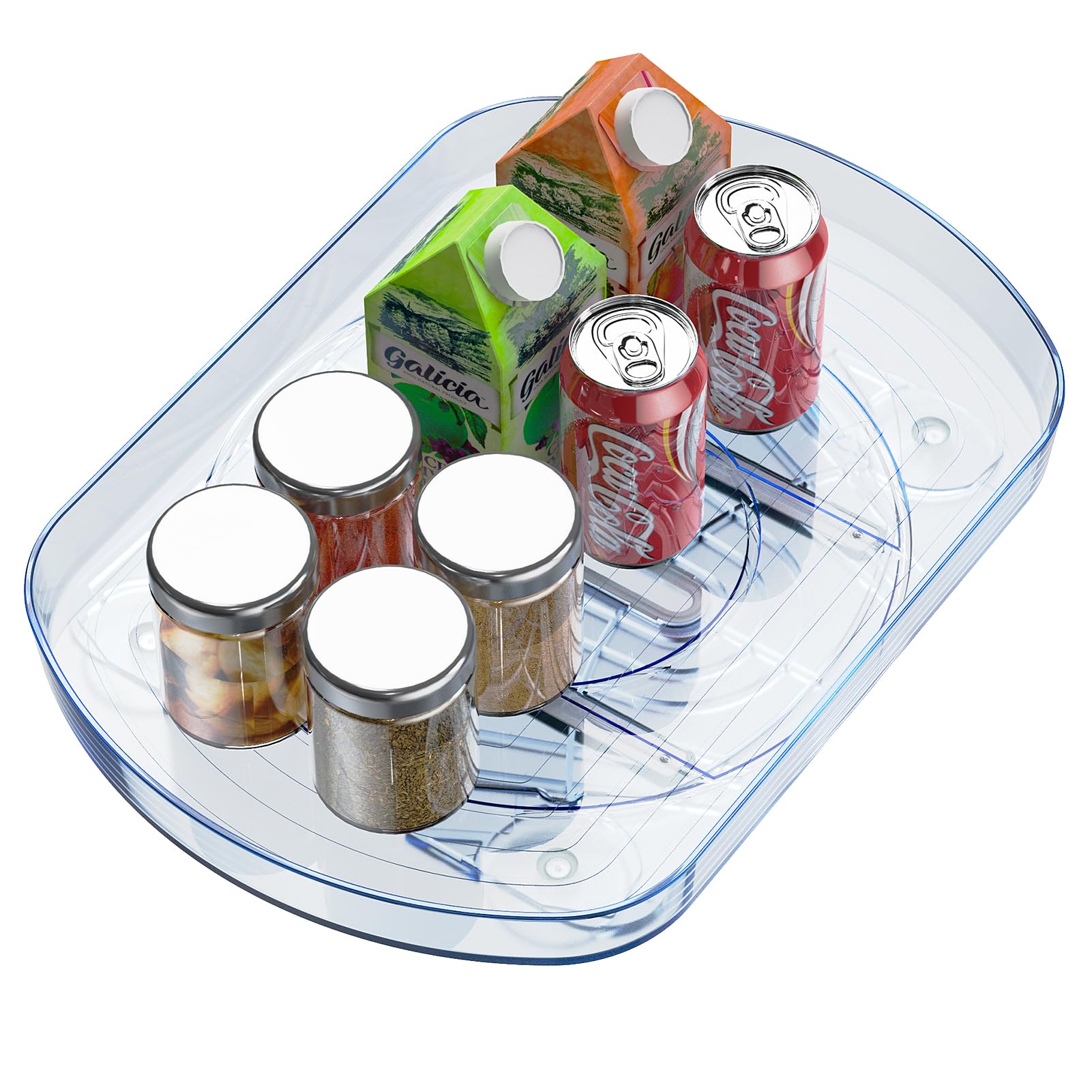 Snapklik.com : Turntable Lazy Susan For Refrigerator, Rectangular Large ...