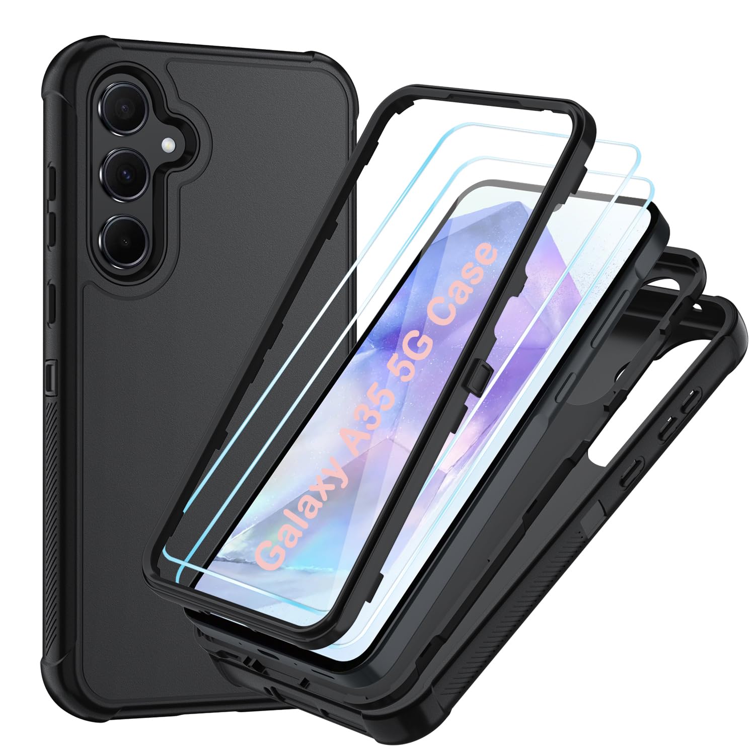 Amazon.com: Suncasetor for Samsung Galaxy A35 5G Case, Galaxy A35 5G ...