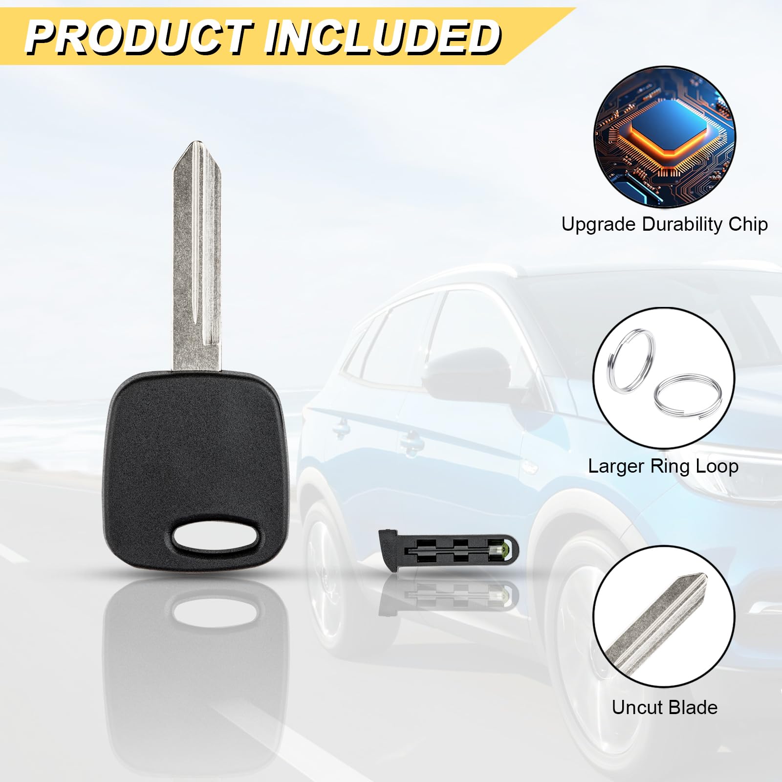 Transponder Chip Key For Ford 4c H72
