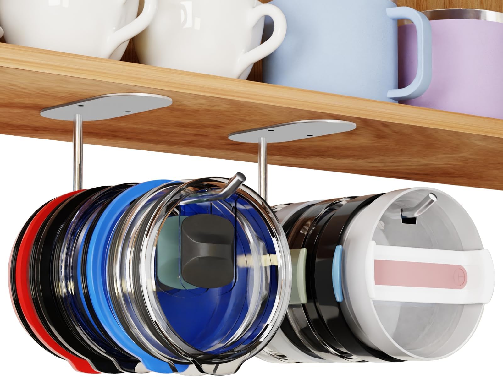 Amazon.com - Ruquvi 2 Pack Tumbler Lid Organizer, Cup Lid Organizer ...