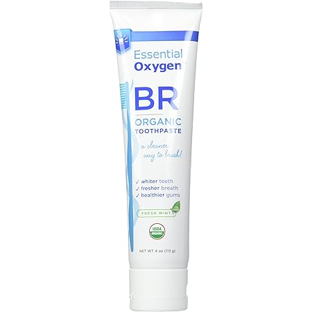 Essential Oxygen BR Organic Toothpaste Peppermint 4 oz