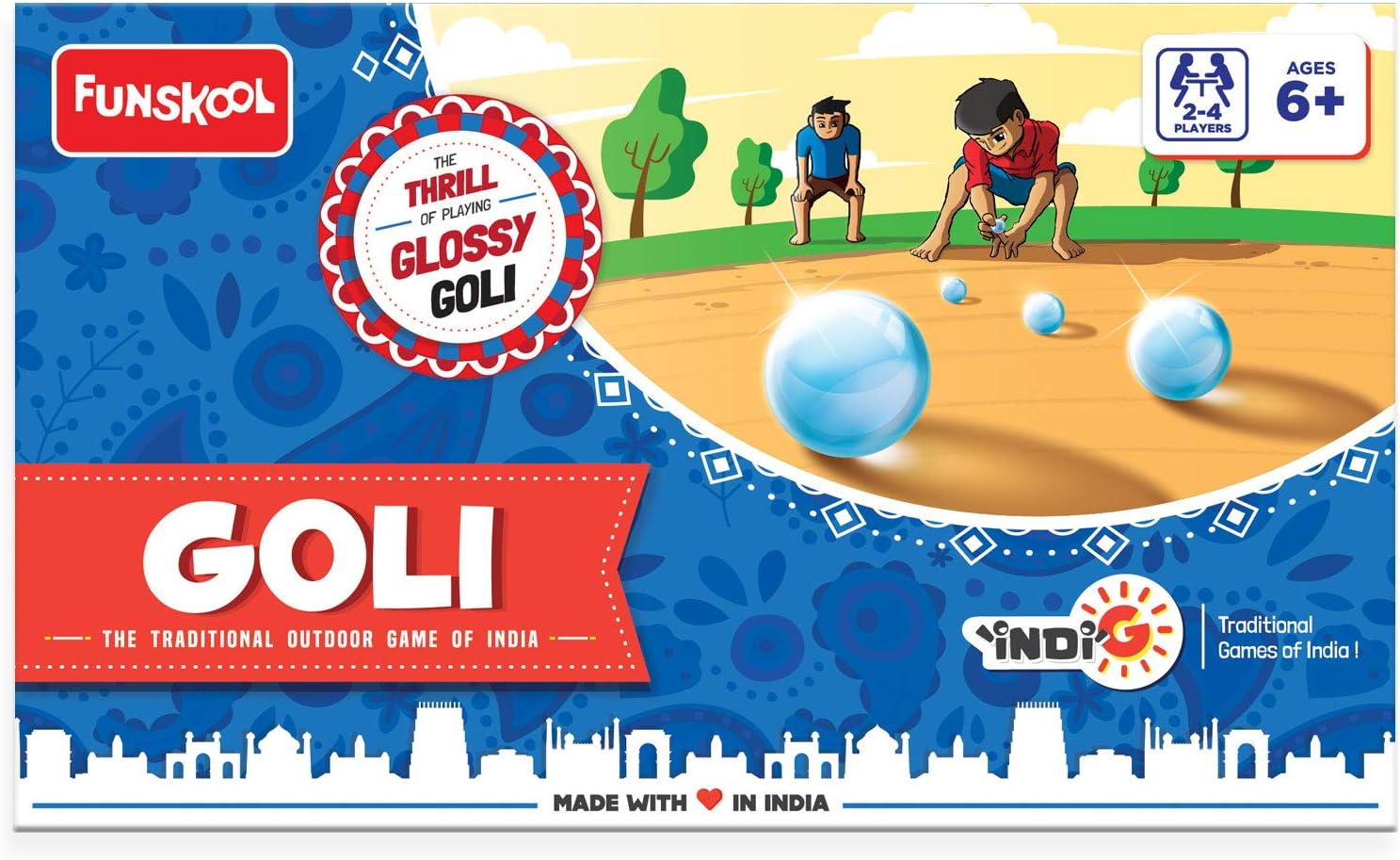 Buy Funskool Games, Goli The Traditional Outdoor Games of India, Glossy ...