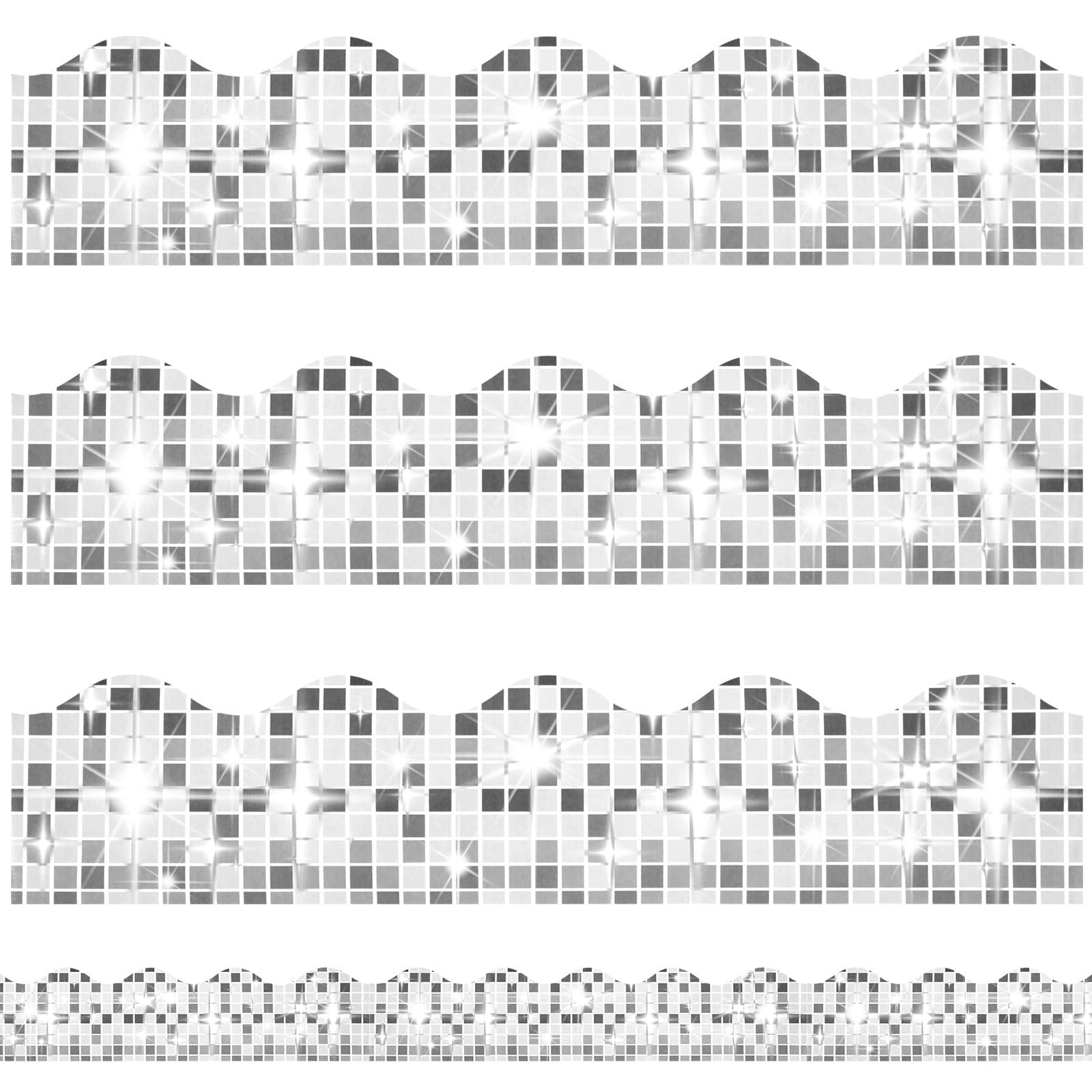 Snapklik.com : 50ft Disco Ball Bulletin Board Borders Scalloped ...