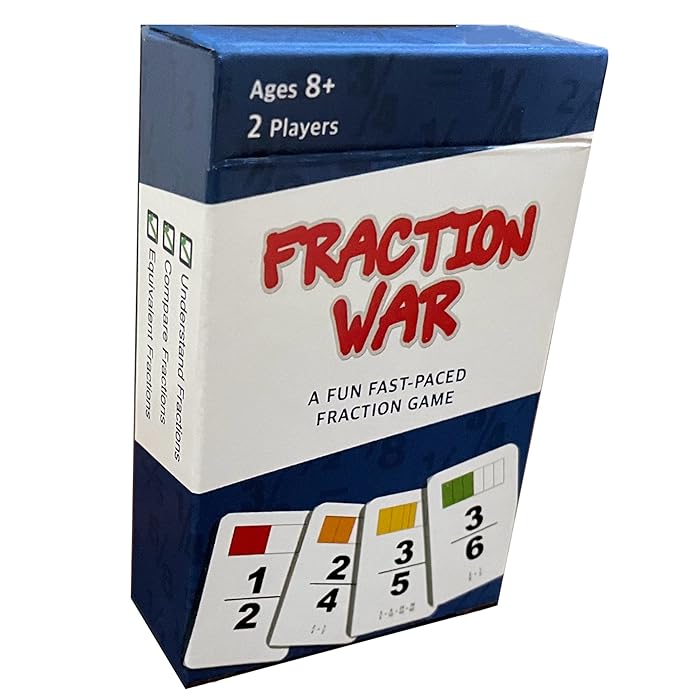 Buy Fraction War Math Game - Fun Math Game to Learn, Compare and ...