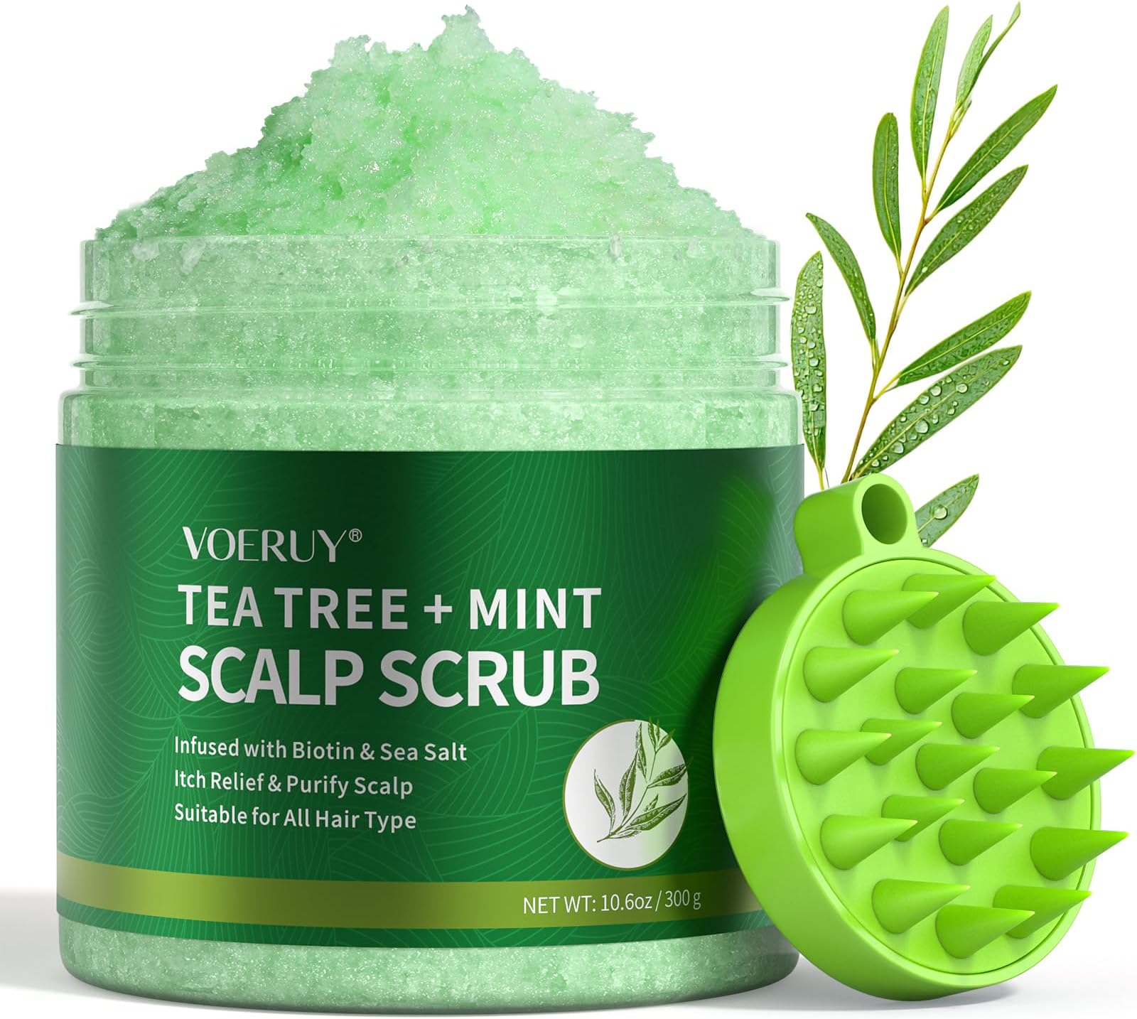 Amazon.com: VOERUY Scalp Scrub, Tea Tree Scalp Exfoliator Scrub Shampoo ...