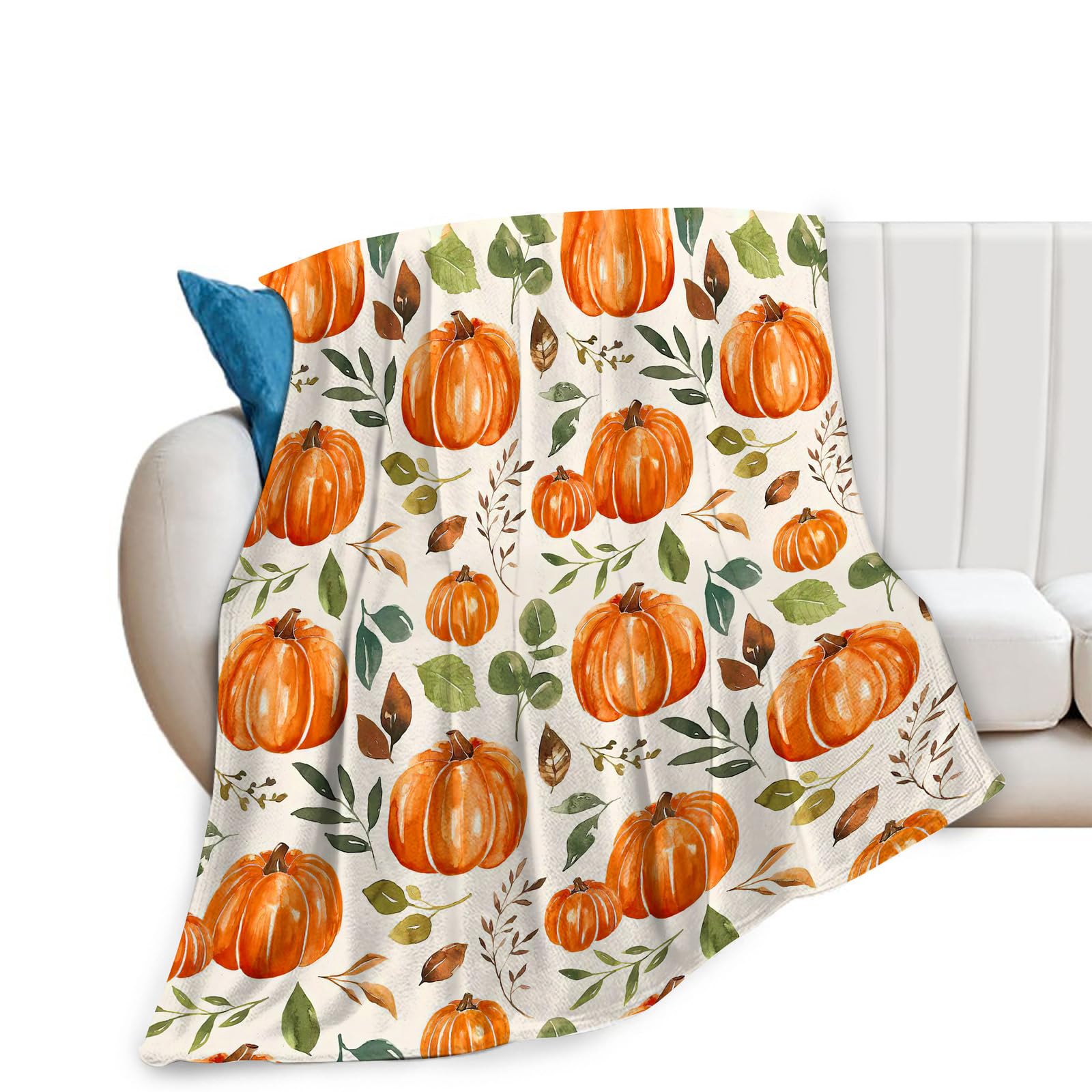 Amazon.com: Gyejip Autumn Pumpkin Blanket Fall Throw Blanket Fall ...