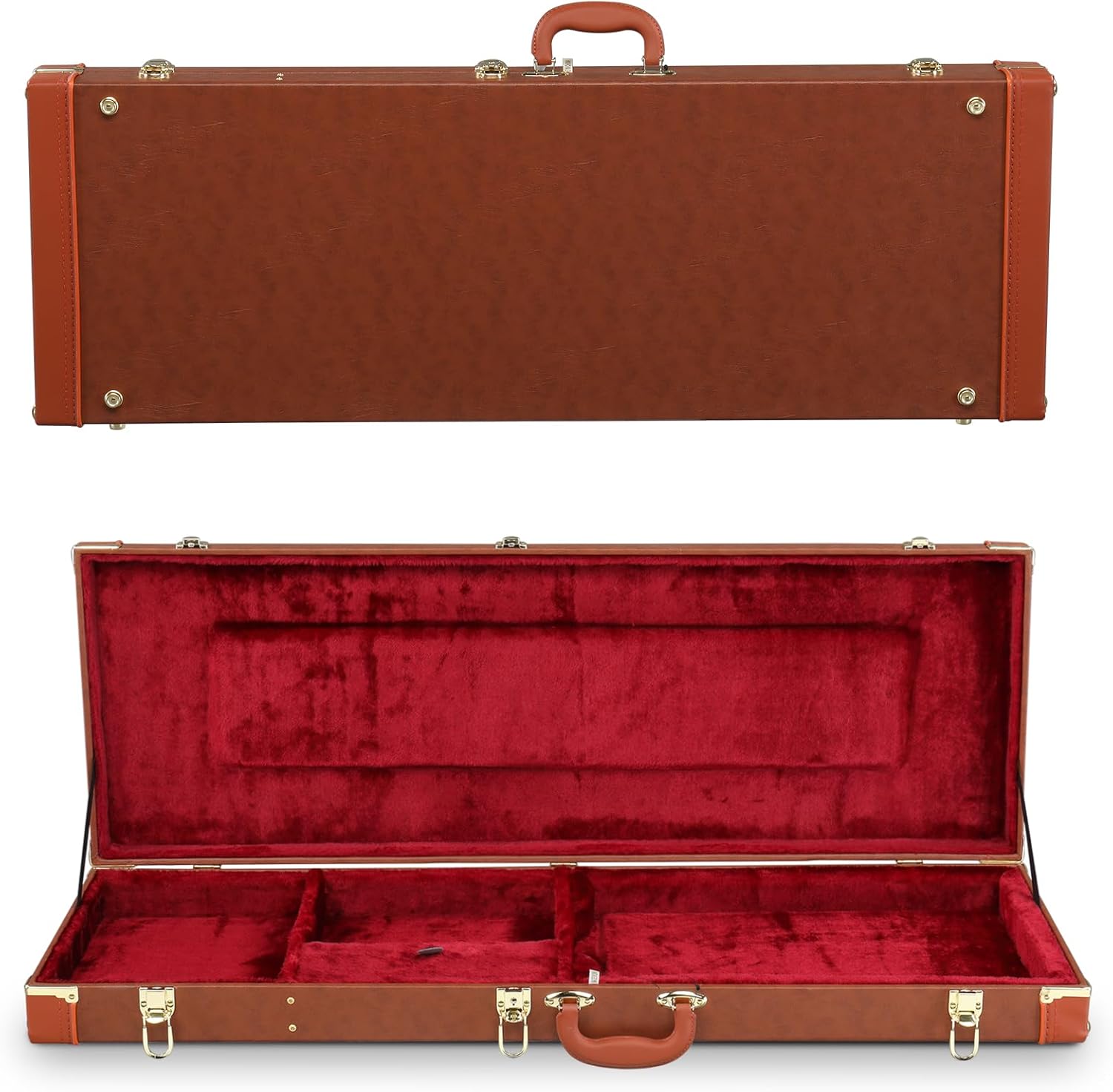 Amazon.com: Ktaxon Electric Guitar Hard Case, Rectangle Wooden Standard 39-Inch Electric Guitars ...