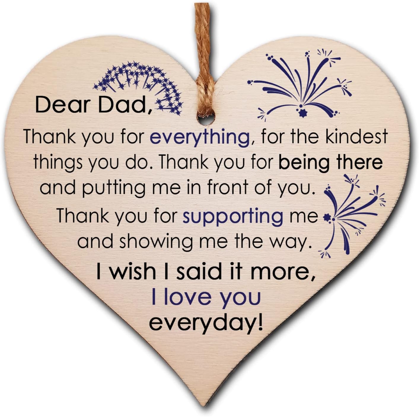 Handmade Memorial Heart Plaque - Personalised "Those We Love Don’t Go ...