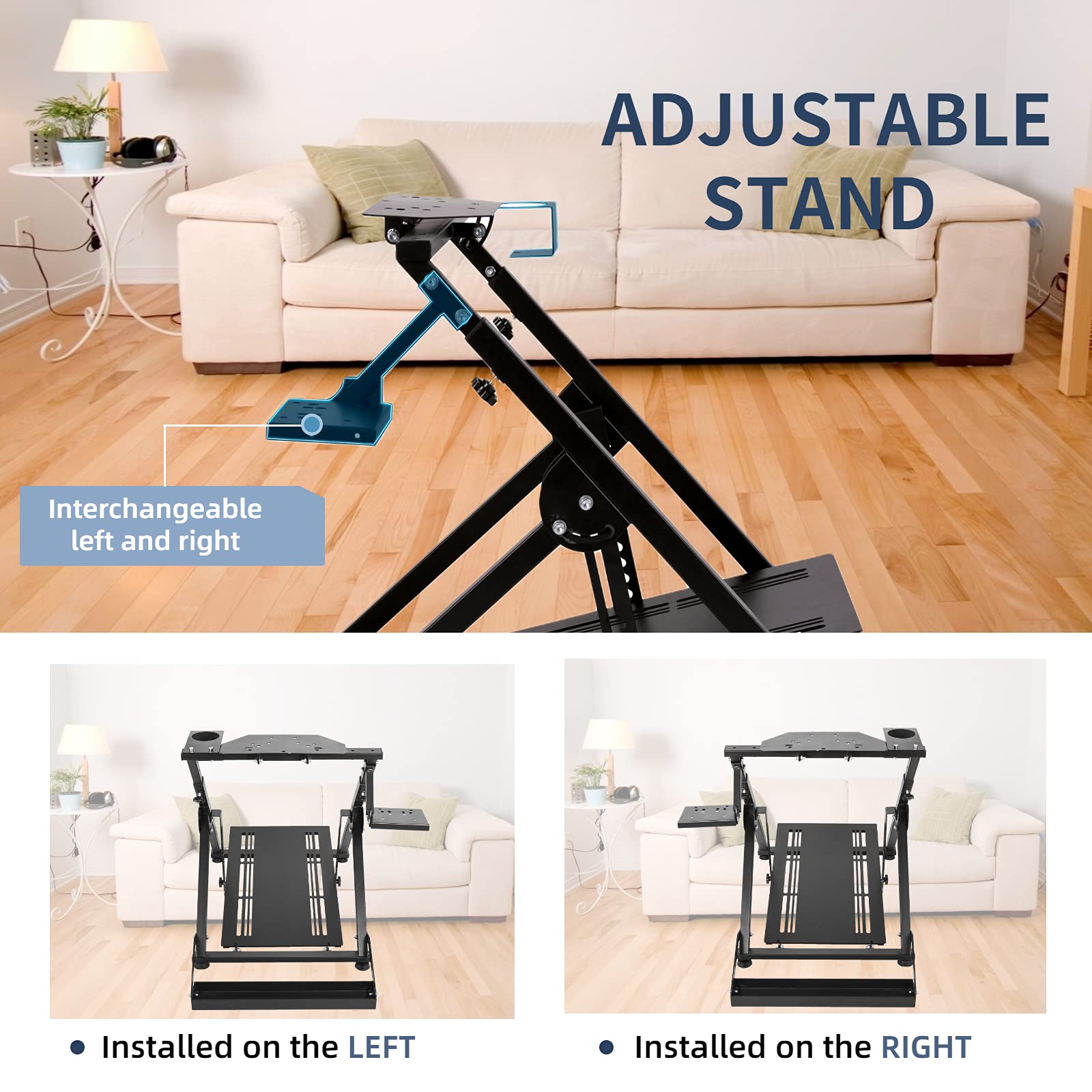 Snapklik.com : Marada X-shaped Foldable Racing Wheel Stand Fits For ...