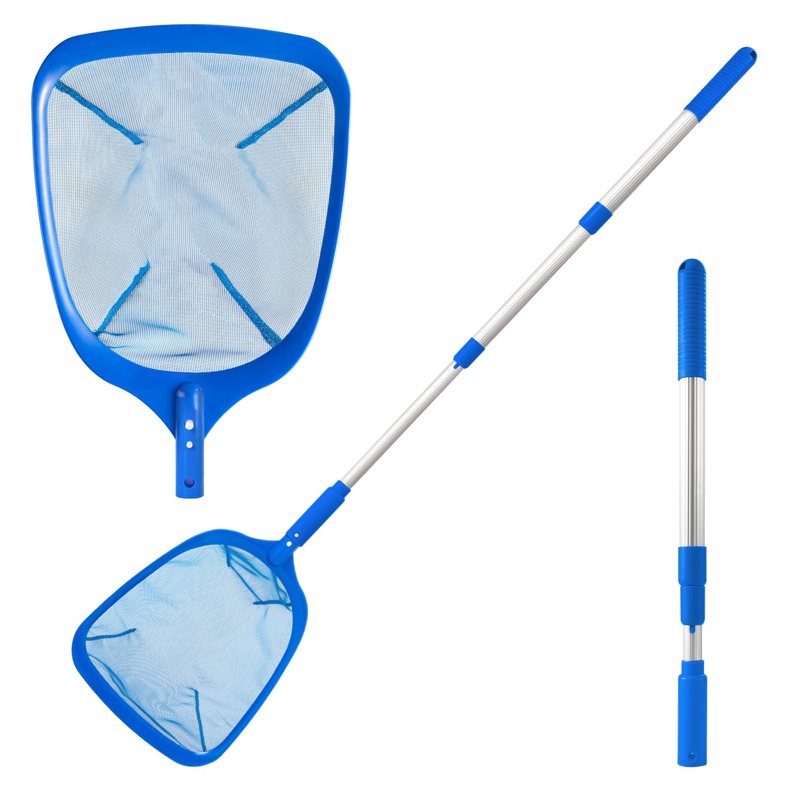Amazon.com : LEVOTIYER Pool Skimmer - Pool Net with 3 Section Pole ...