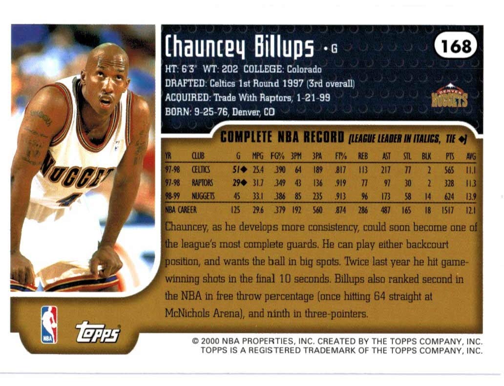 Chauncey Billups Nuggets