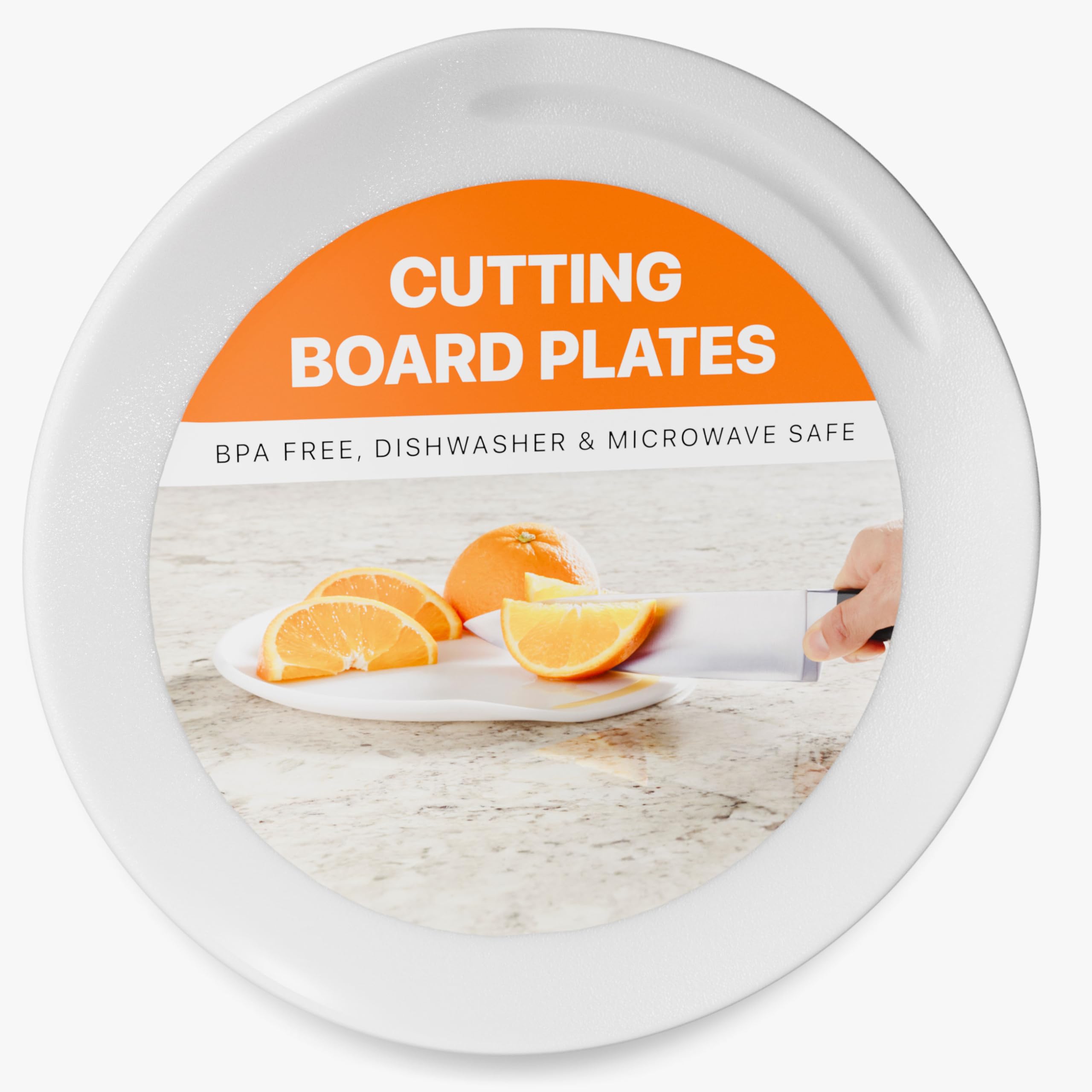 Amazon.com: Round Cutting Board Plates,10 inch with Juice Grooves ...