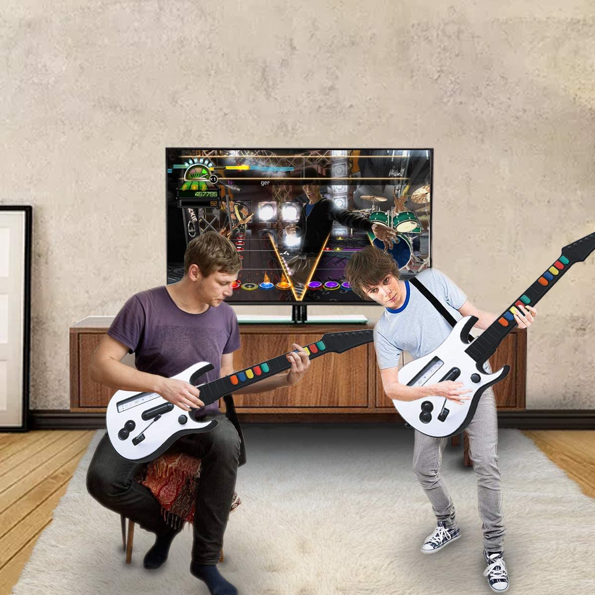 DOYO Wii Guitar Hero for Wii Controller Wireless, Guitar Hero ...