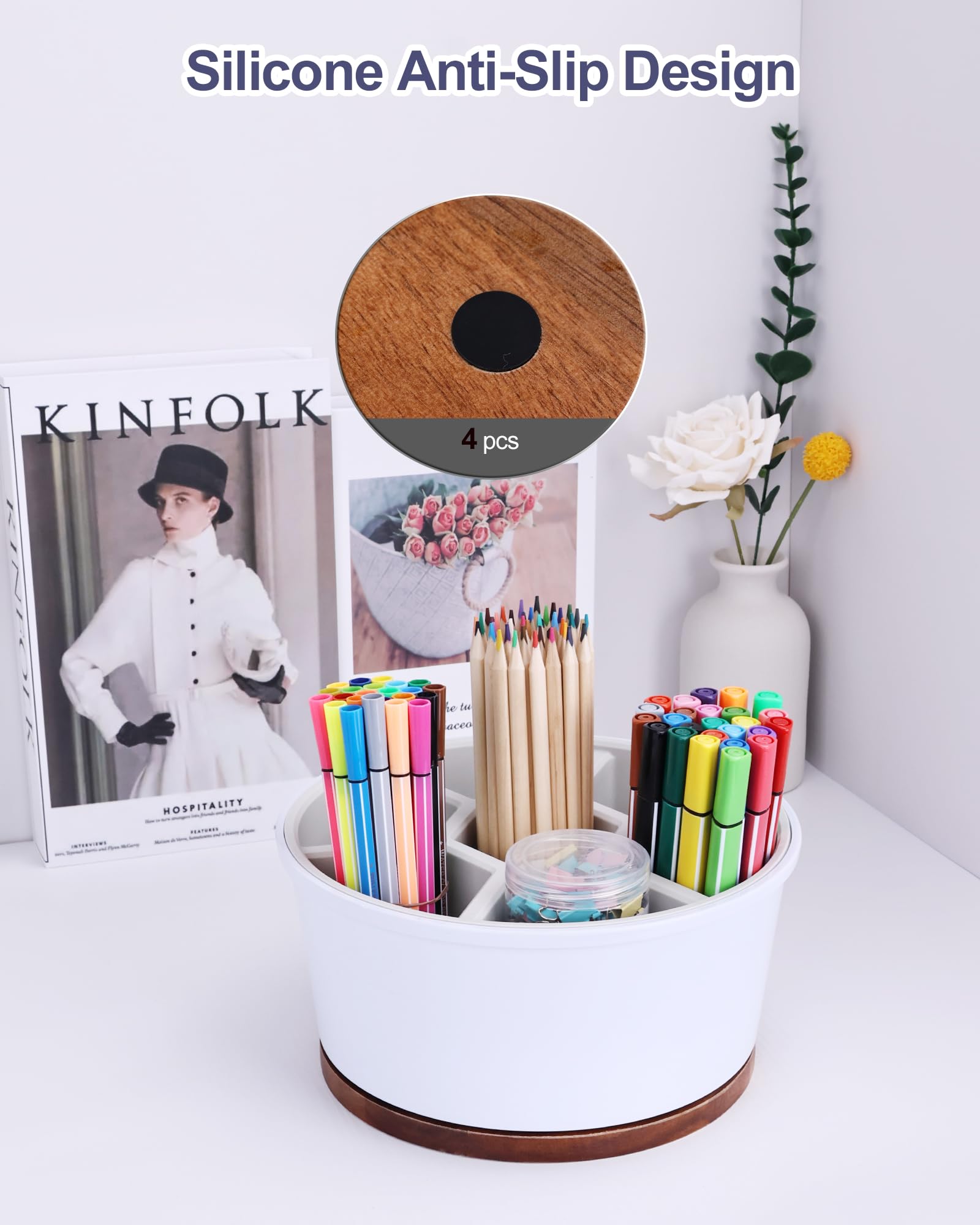 Snapklik.com : Marker Organizer For 300 Markers, 360 Rotating Art ...