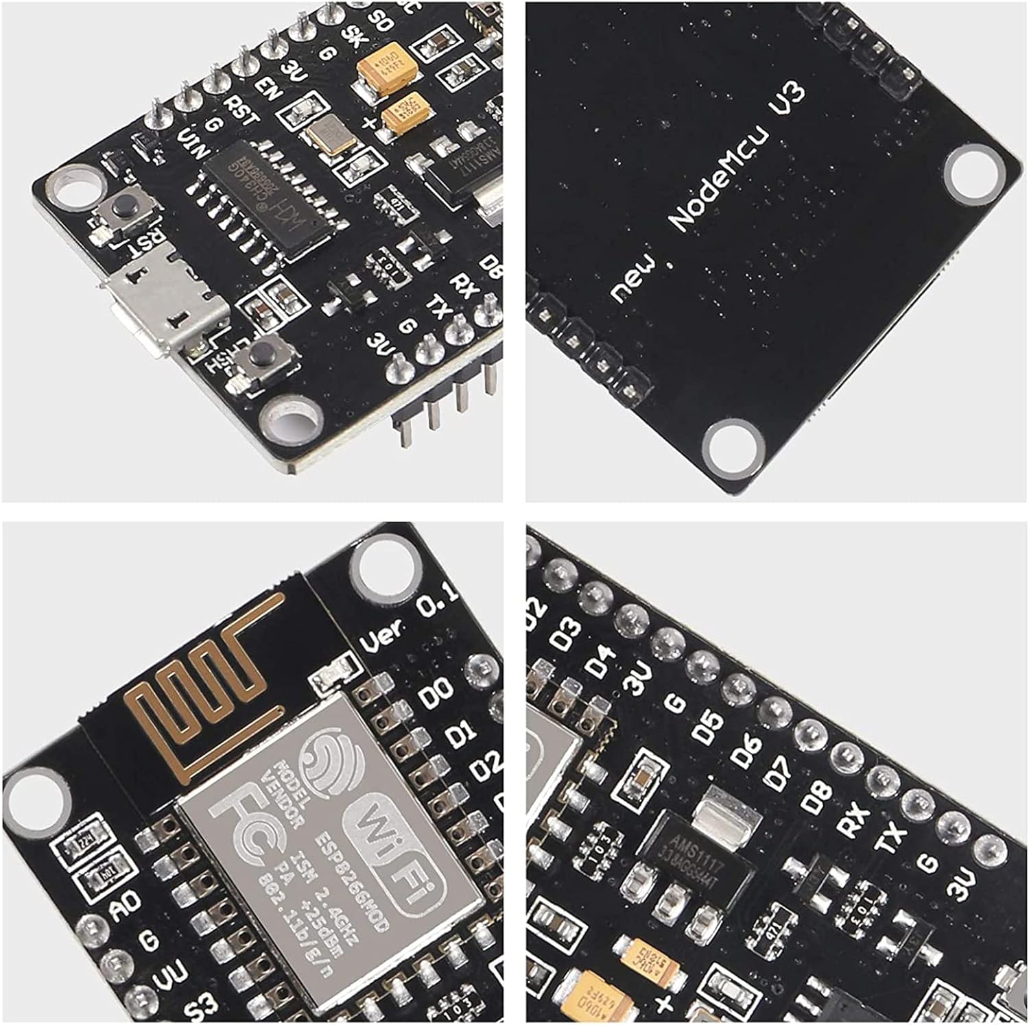 Xtvtx 3pcs Node Mcu V3 Wireless Module Esp8266 Esp 12f Wifi Wifi