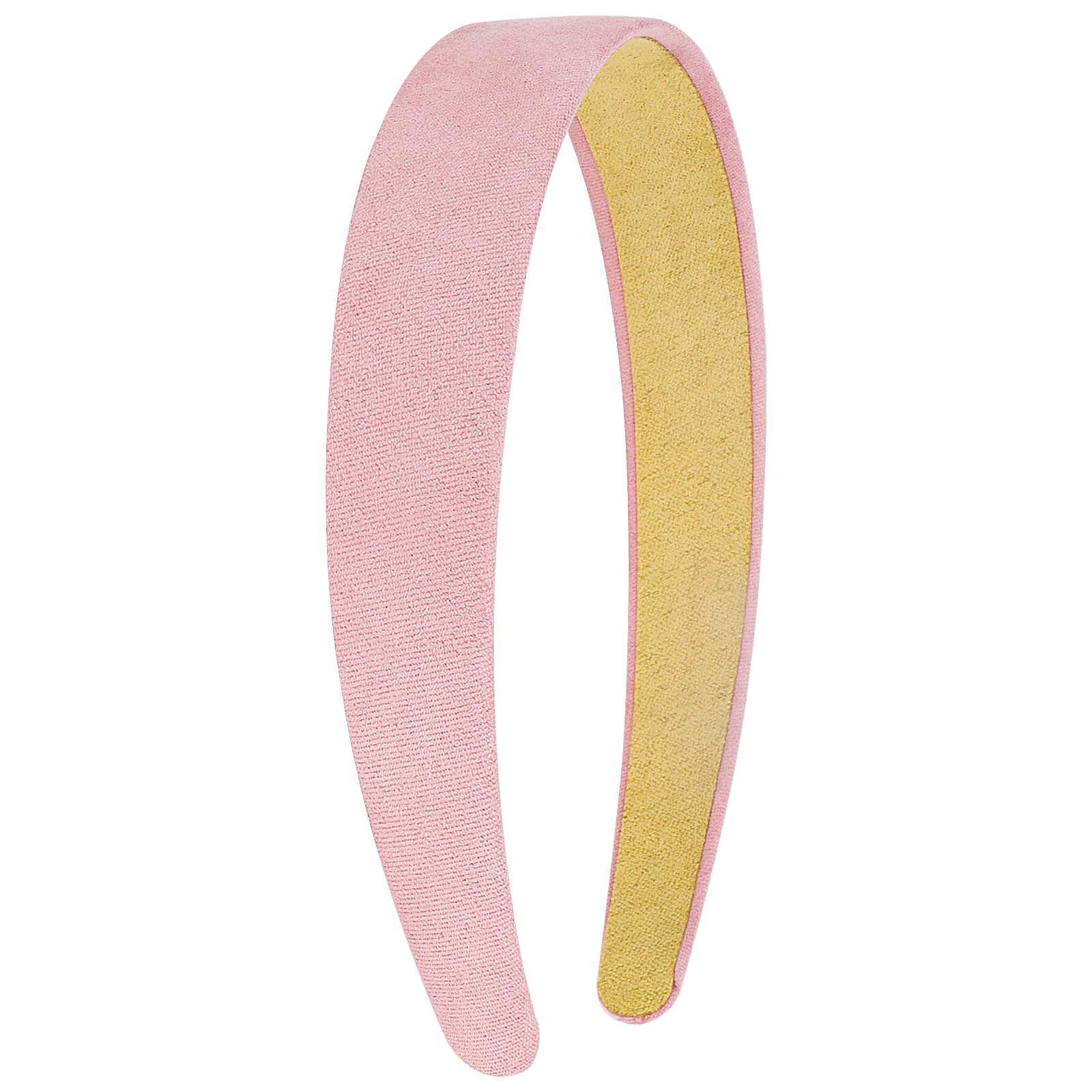 Amazon.com : Wecoe Pink Headband Women 1 Inch Sueded Like Headband Non Slip Fashion Solid Plain ...