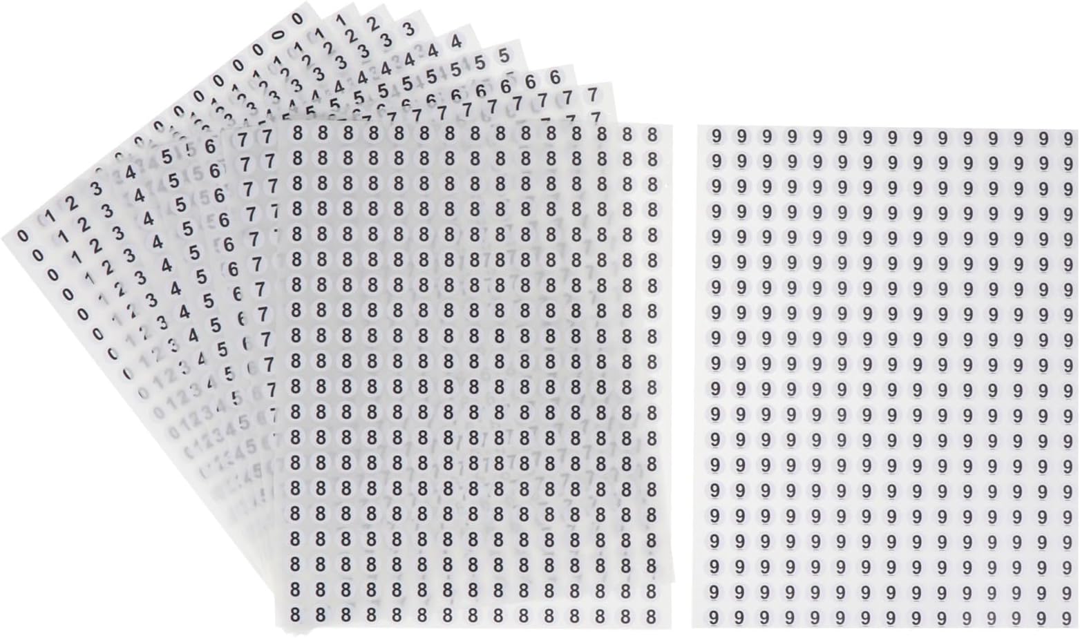 Amazon.com : dealzEpic - Transparent Clear Number Stickers - 1 to 100 ...