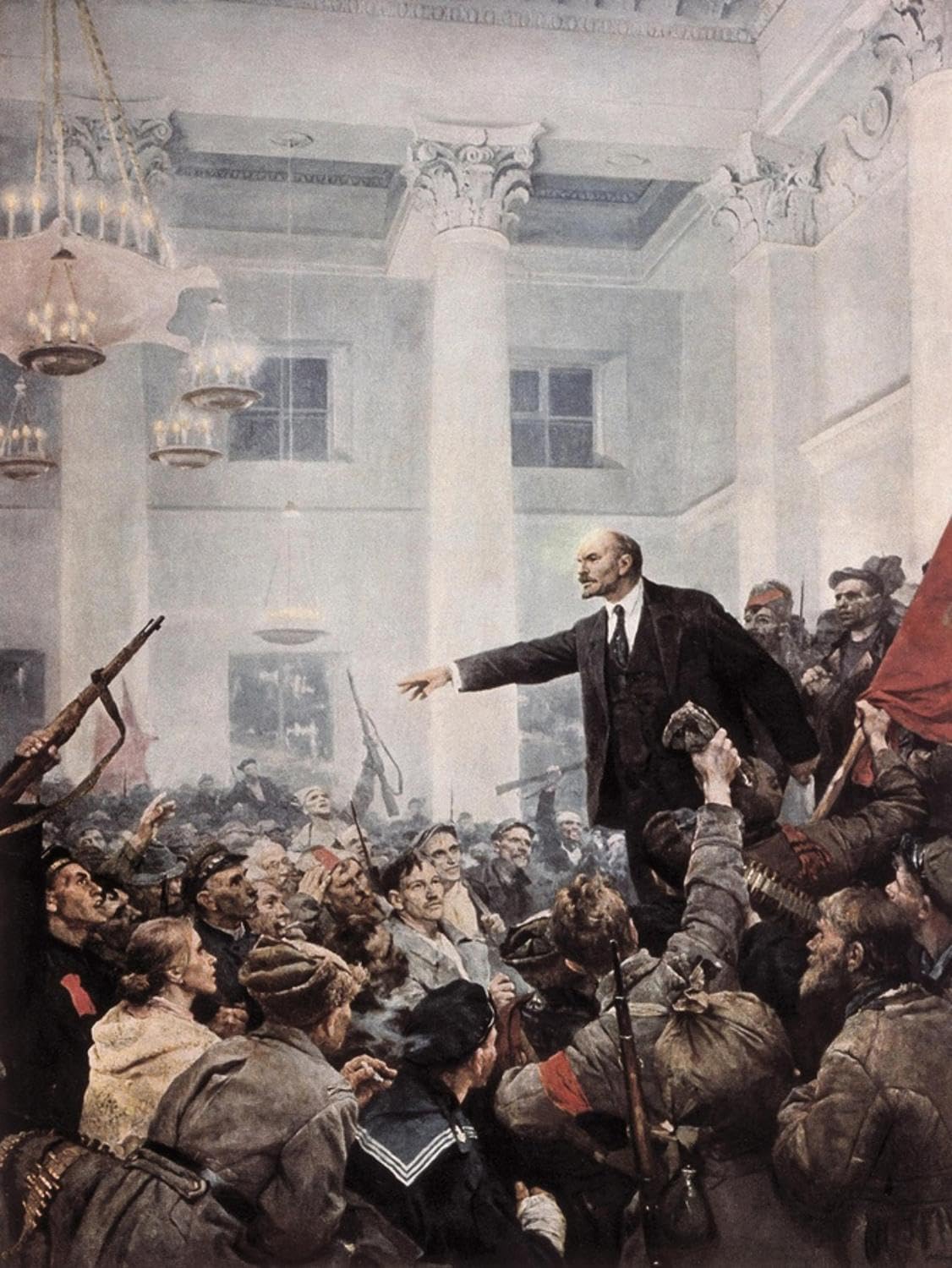 Amazon.com: ART.COM Wall Art Print Lenin Proclaims Soviet Power ...