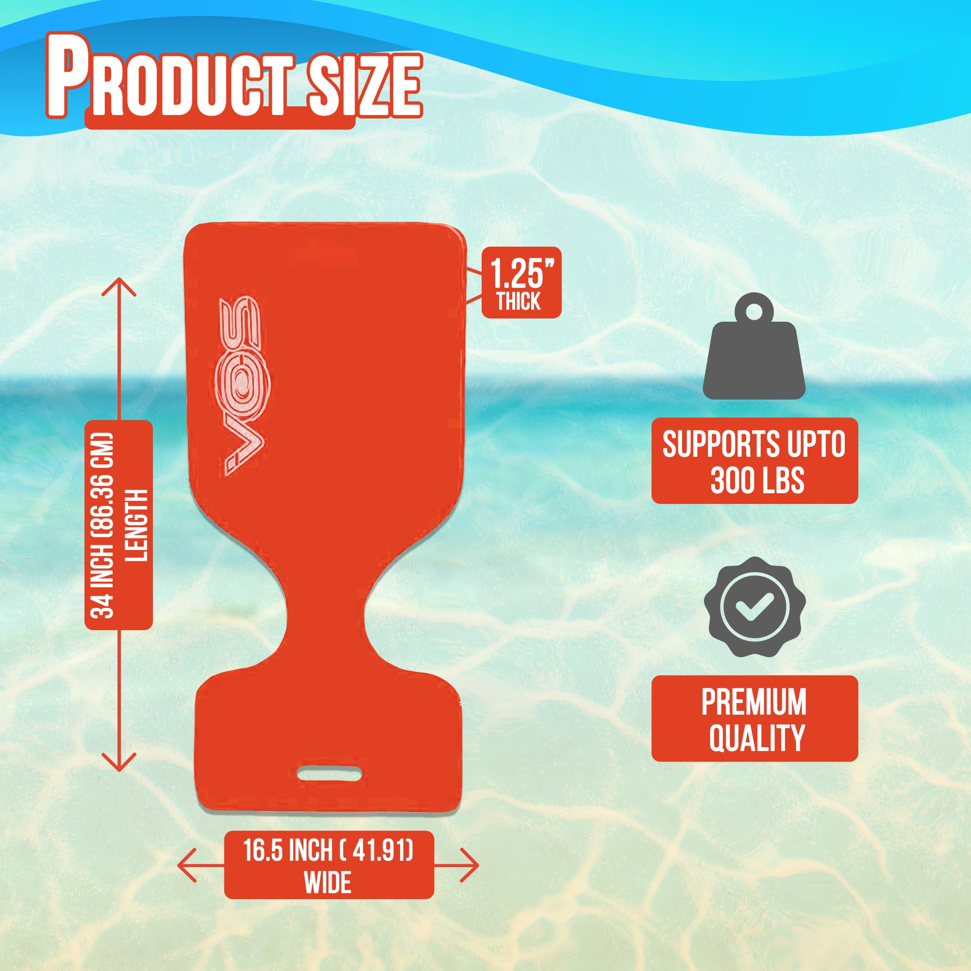 Snapklik.com : VOS Phoenix Water Solid Saddle Floats For Adults And ...