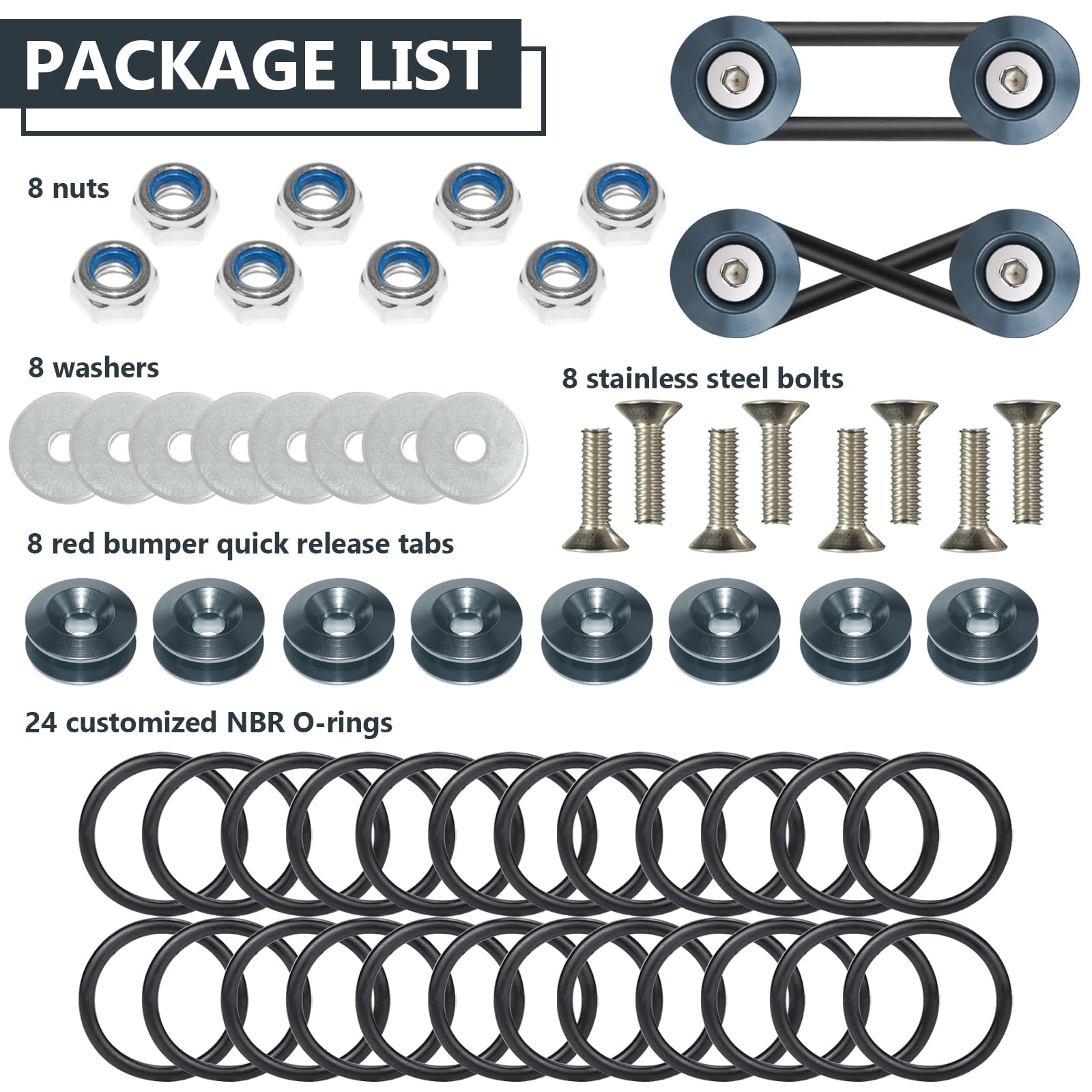 Snapklik.com : Universal Car Bumper Quick Release Clips Fasteners Kit