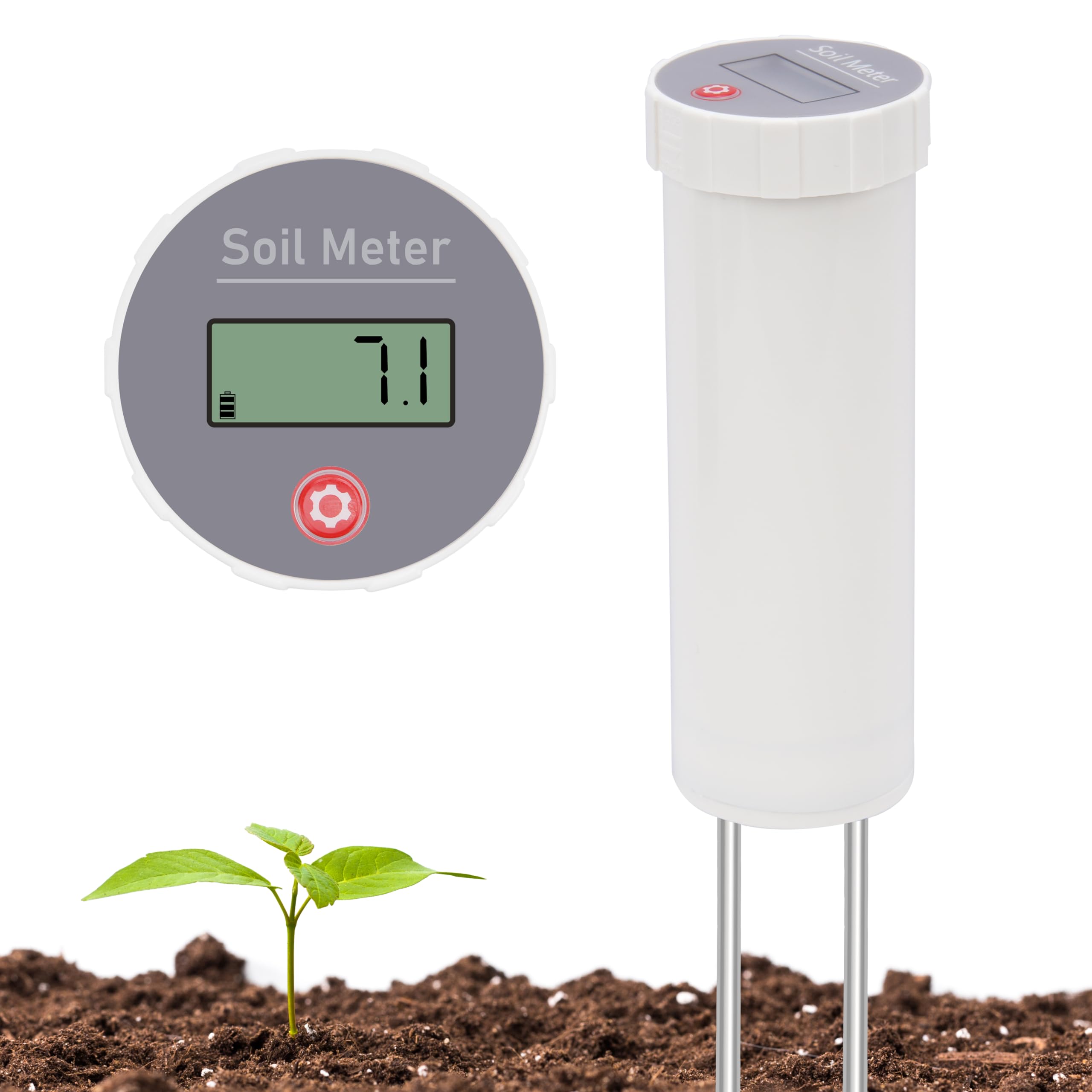 Amazon.com: LUVCOSY Digital Soil pH Meter, Industrial Grade Soil pH ...