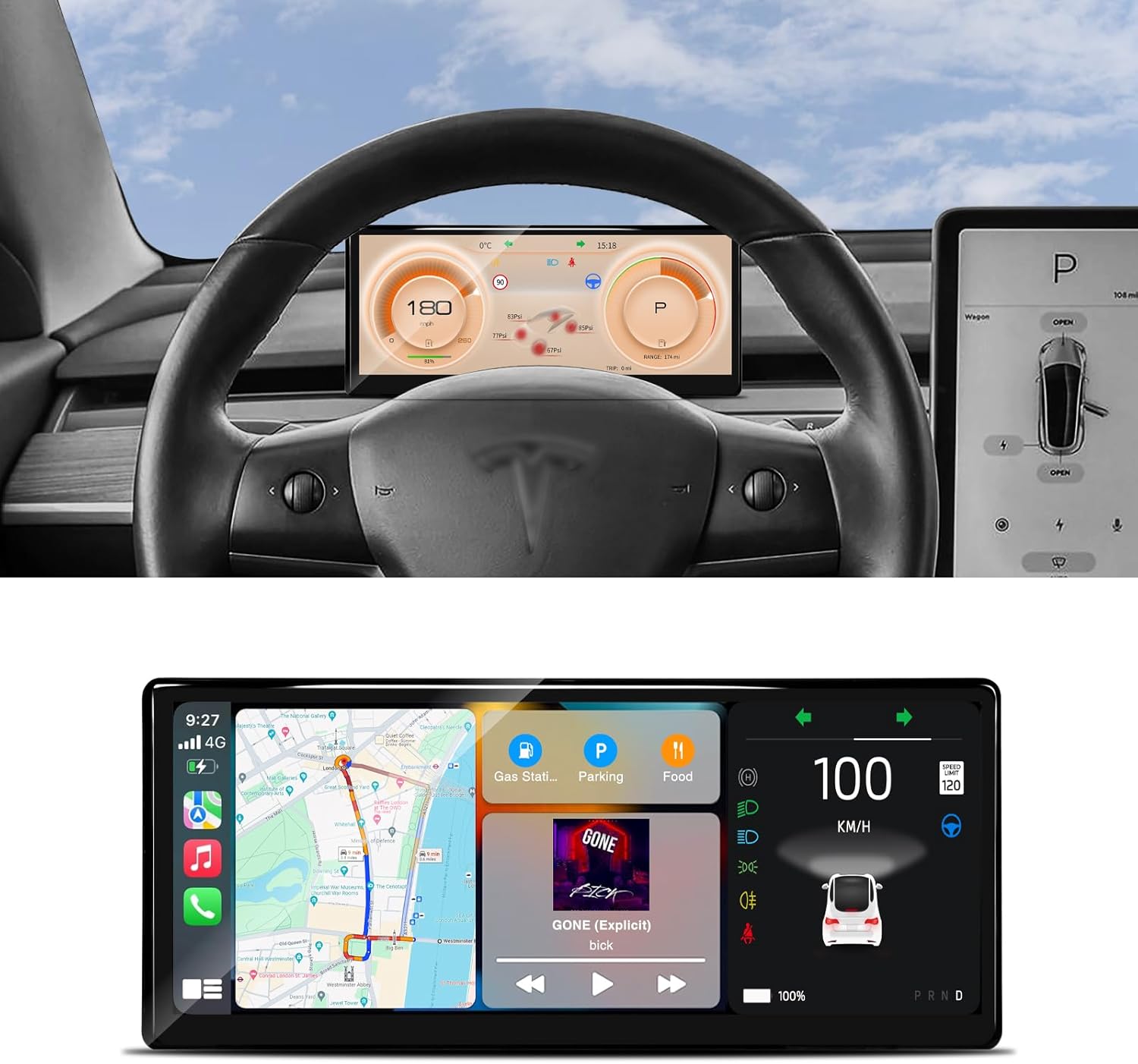 Onlysay Head Up Display for Tesla Model 3 2017-2023 Model Y 2019-2024 ...