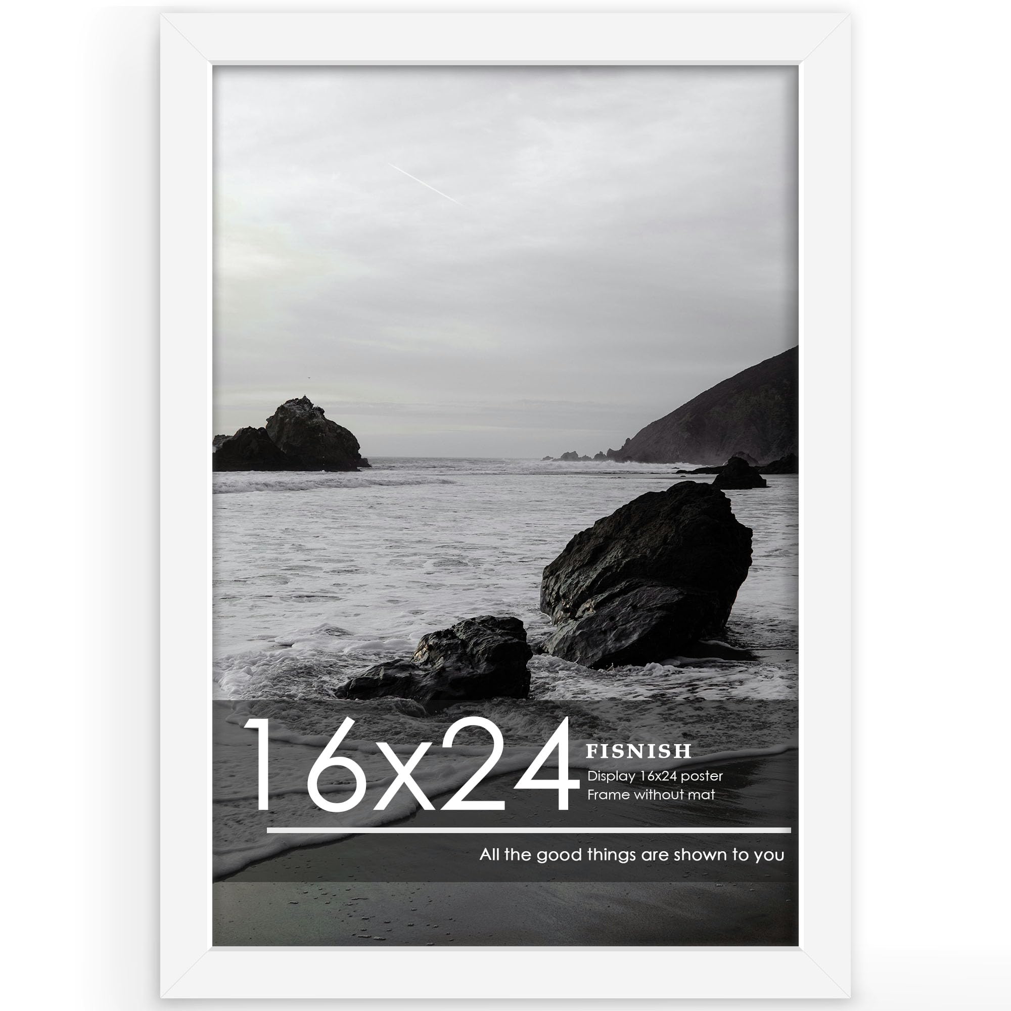 Amazon.com - Fisnish 16x24 Picture Frame, Classic White 16 x 24 Poster ...