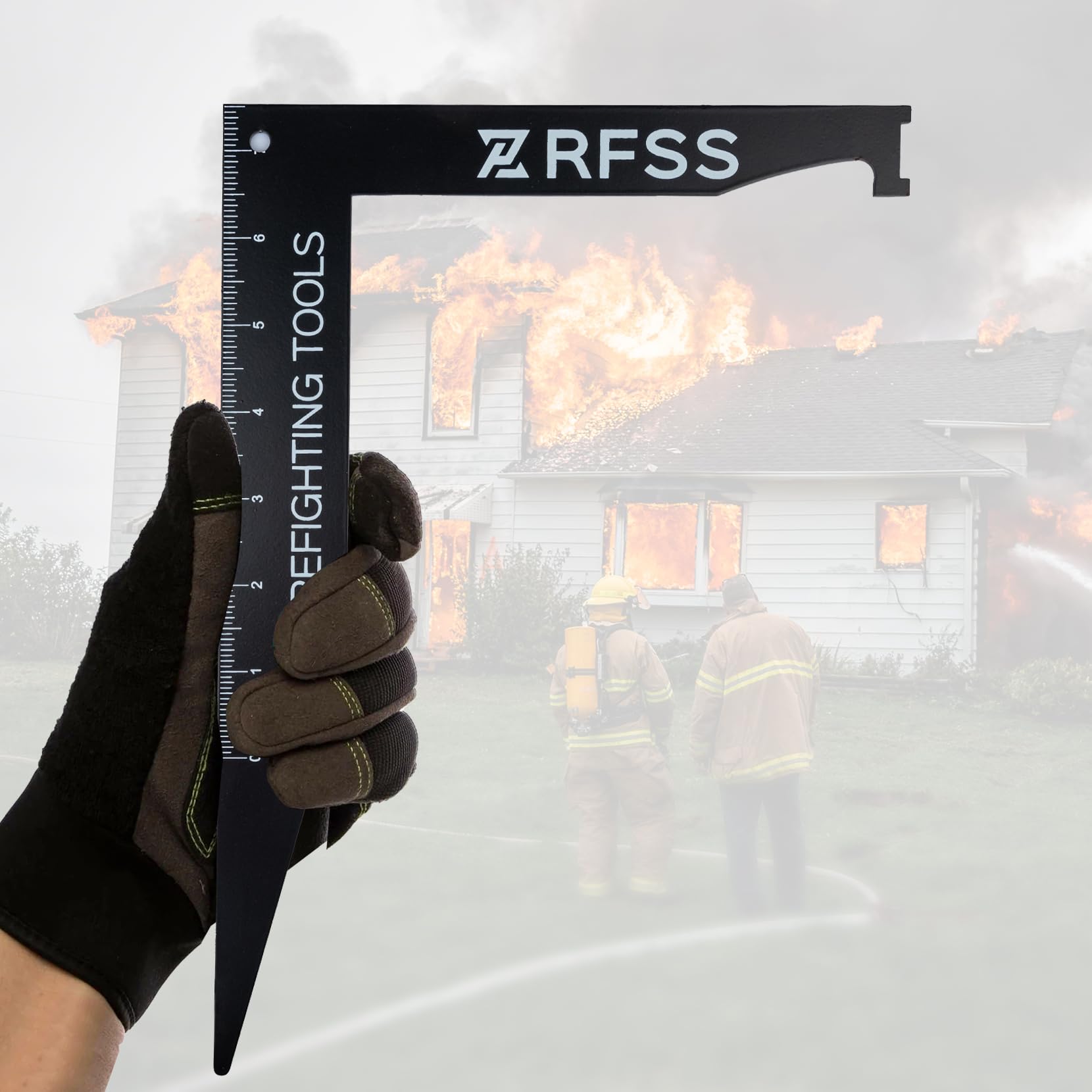 Heavy Duty Leverage Tool 3-in-1 L-Shape Firefighter Pry Bar - Heavy ...