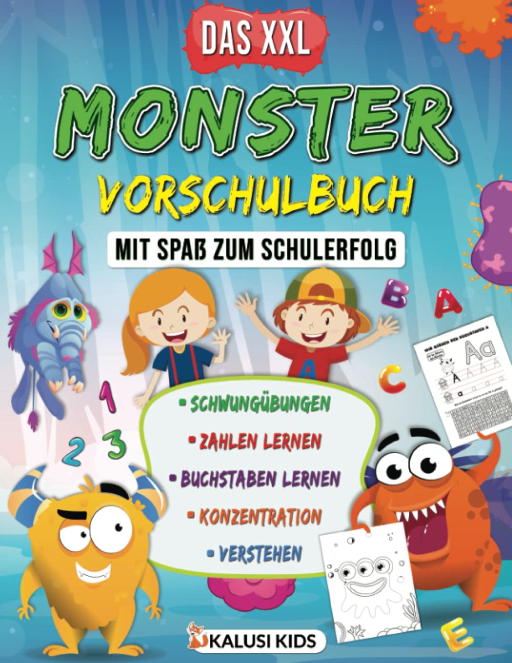 Das XXL Monster Vorschulbuch: Vorschule Übungsbuch ab 5 mit ...