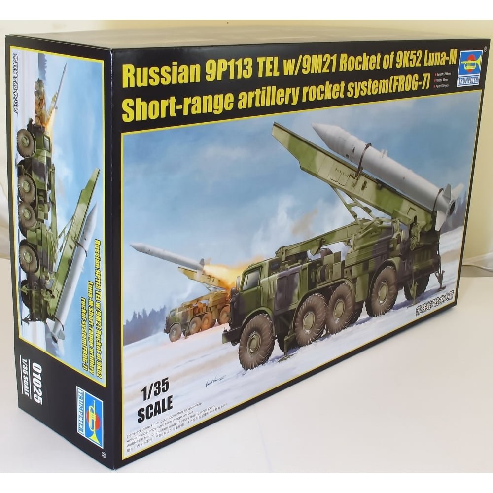 Trumpeter 01025 – Modèle Kit Russian 9p113 tel W/9 m21 Rocket of 9 K52 ...