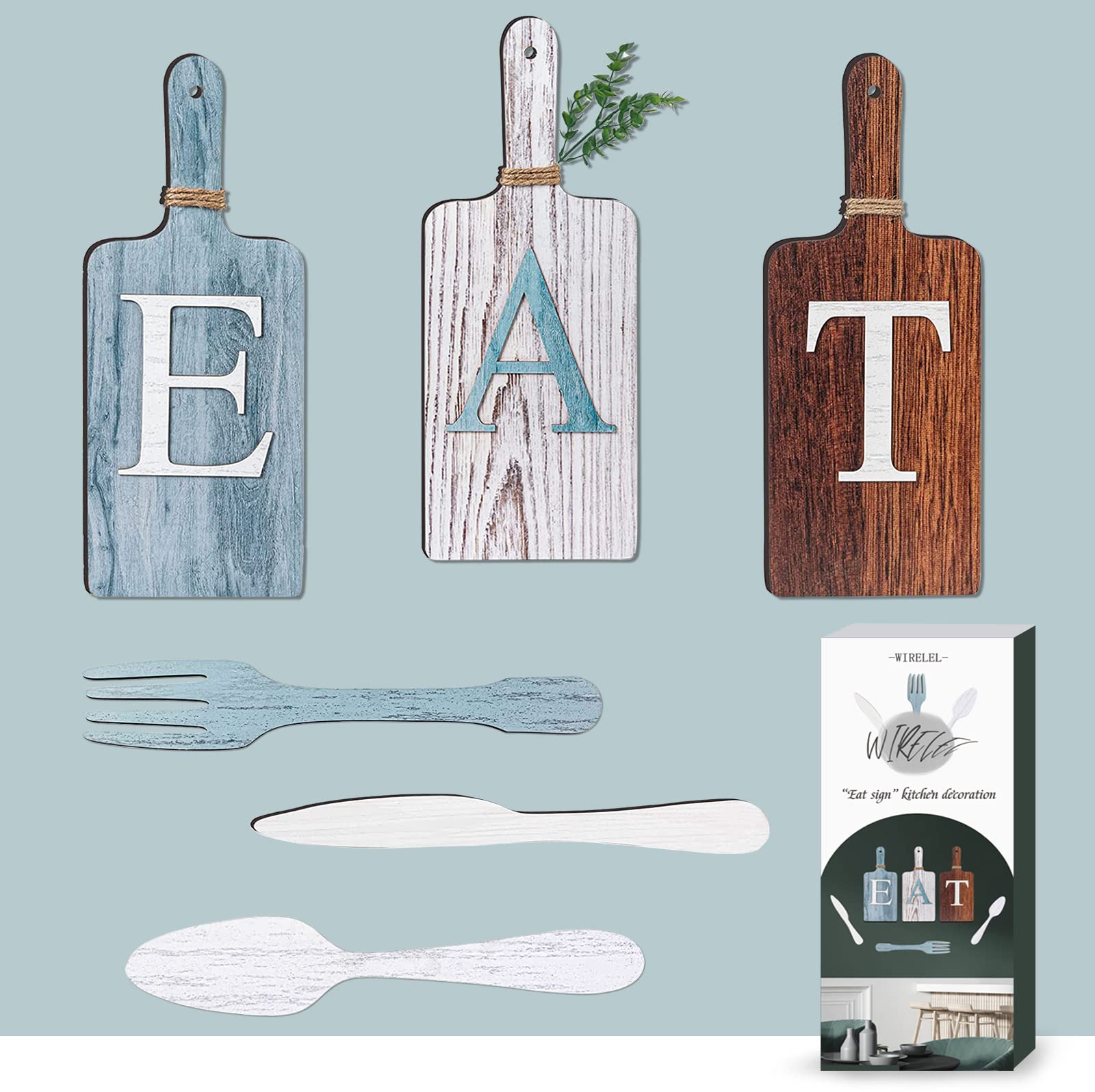 WIRELEL [New Upgrade] 6 Pieces 14.5x 5.7'' Extra-Large Eat-Signs ...