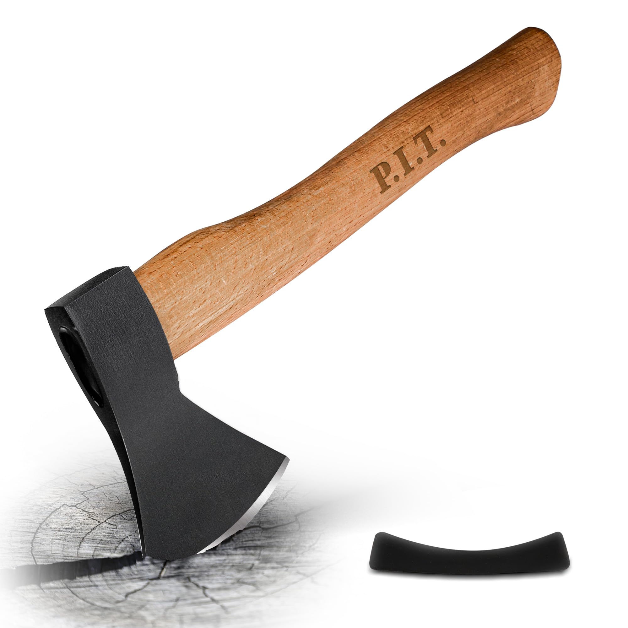 Amazon.com : P.I.T. 15" Hatchet, Wooden Handle Hatchet with Sheath for ...