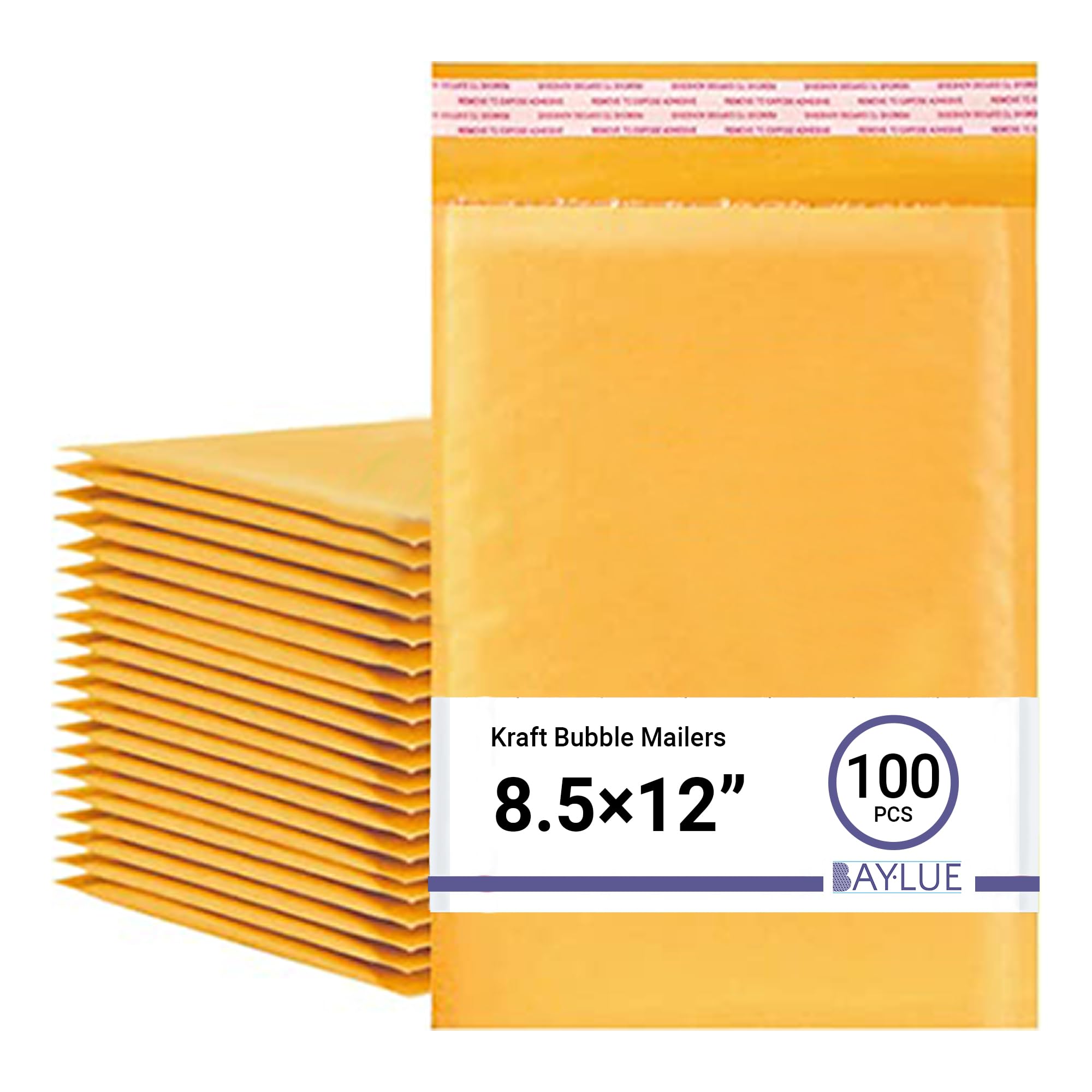 Amazon.com: Kraft 8.5x12 Poly Bubble Mailers #2 | Padded Envelopes with ...