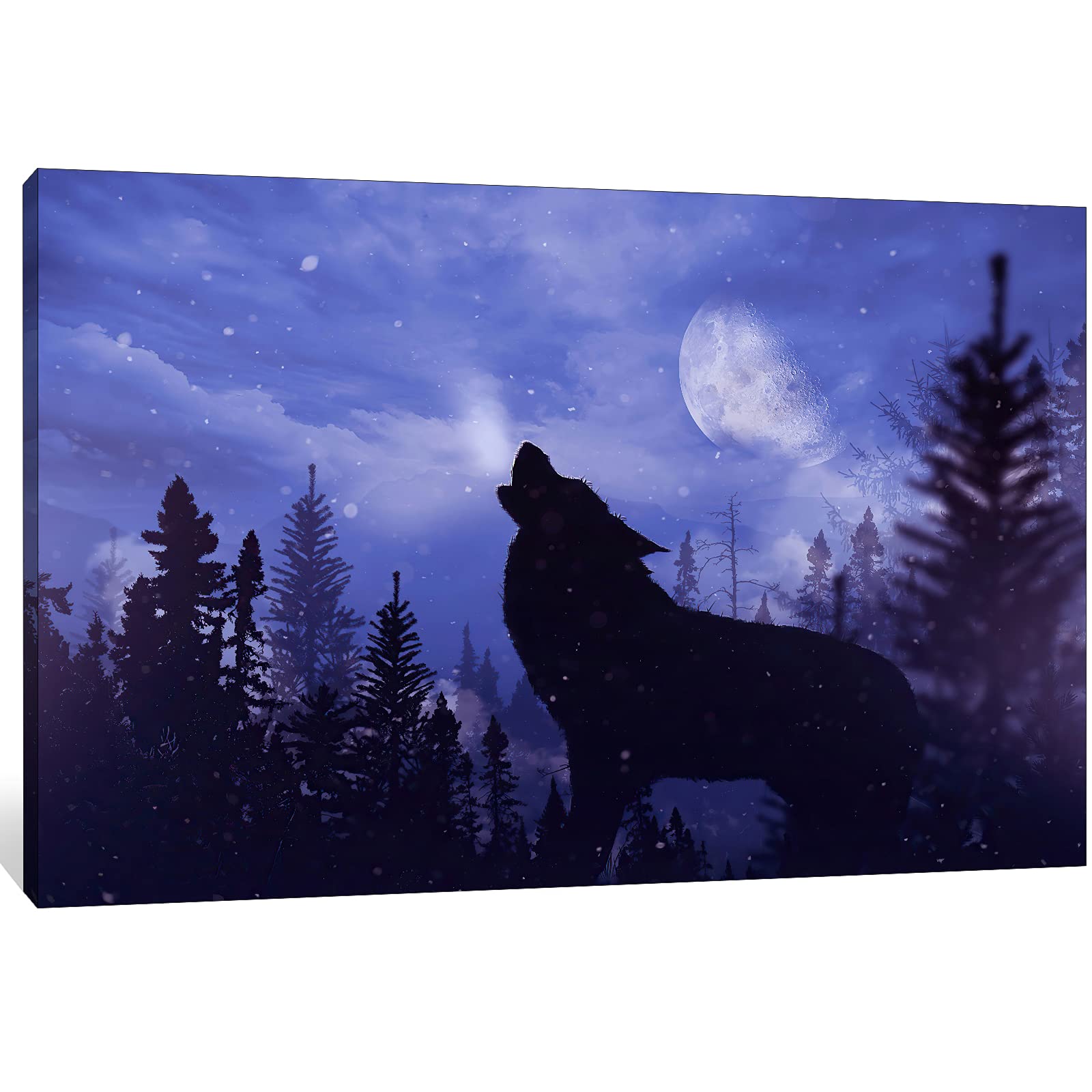 Howling Wolf Pack Paintings