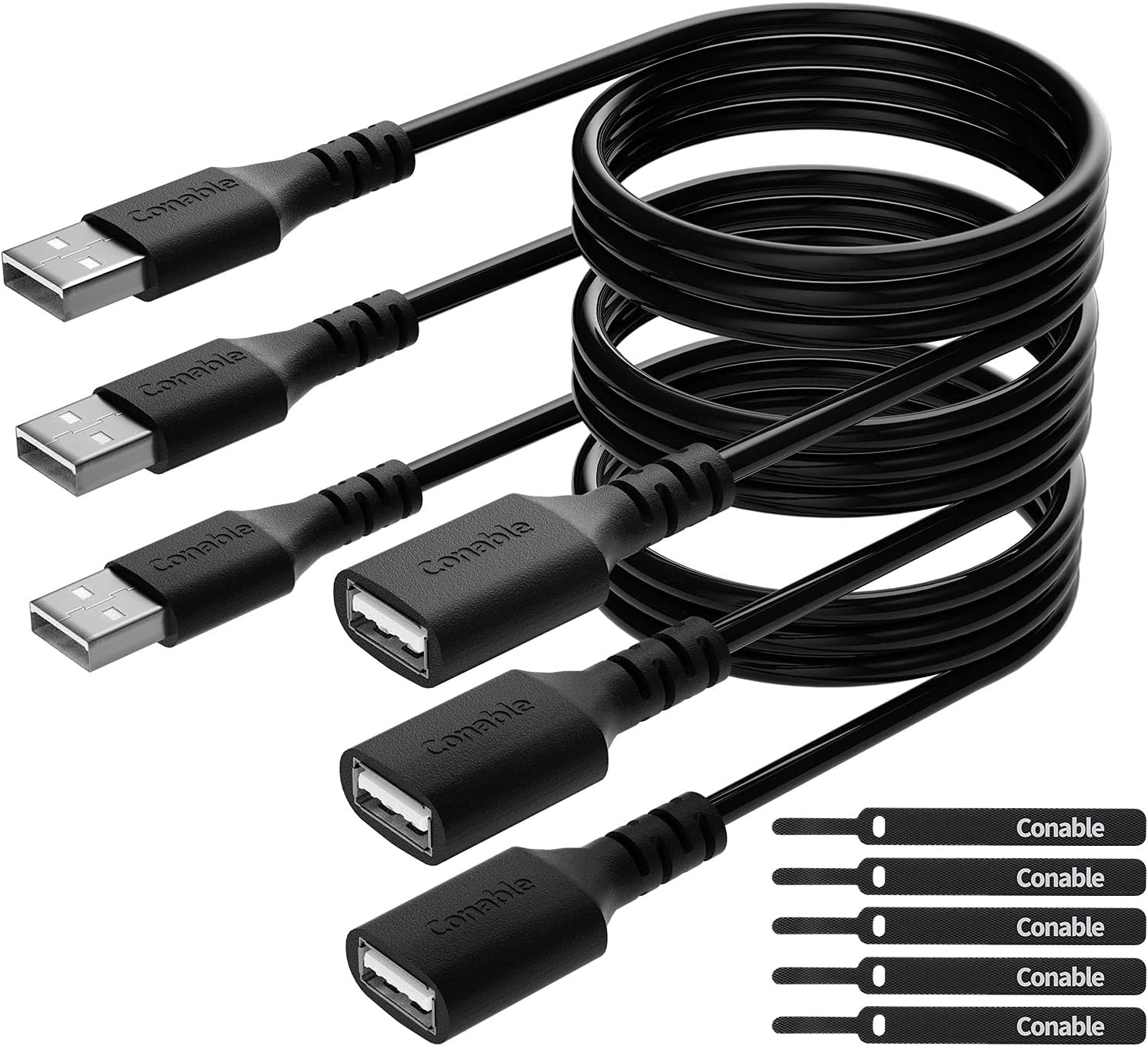 Amazon.com: Cable Matters 2-Pack USB to USB Extension Cable 6 ft (USB 3 ...