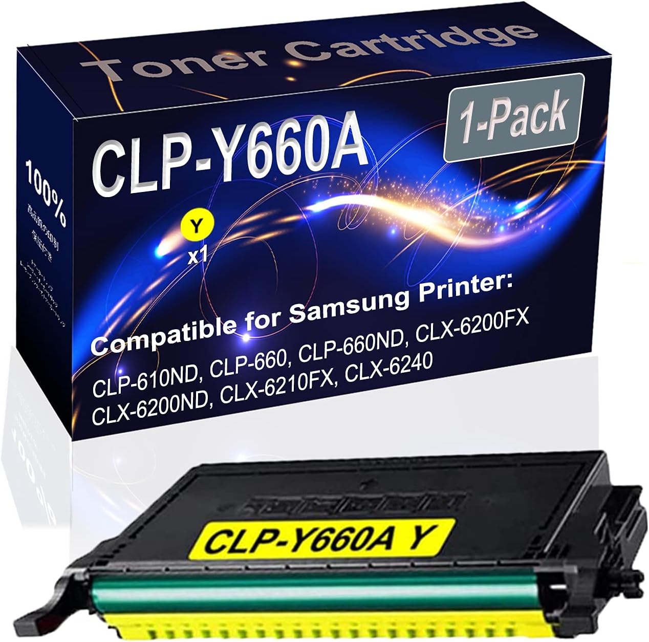 Amazon.com: 1-Pack (Yellow) Compatible CLP-610ND CLP-660 Laser Printer Toner Cartridge (High ...