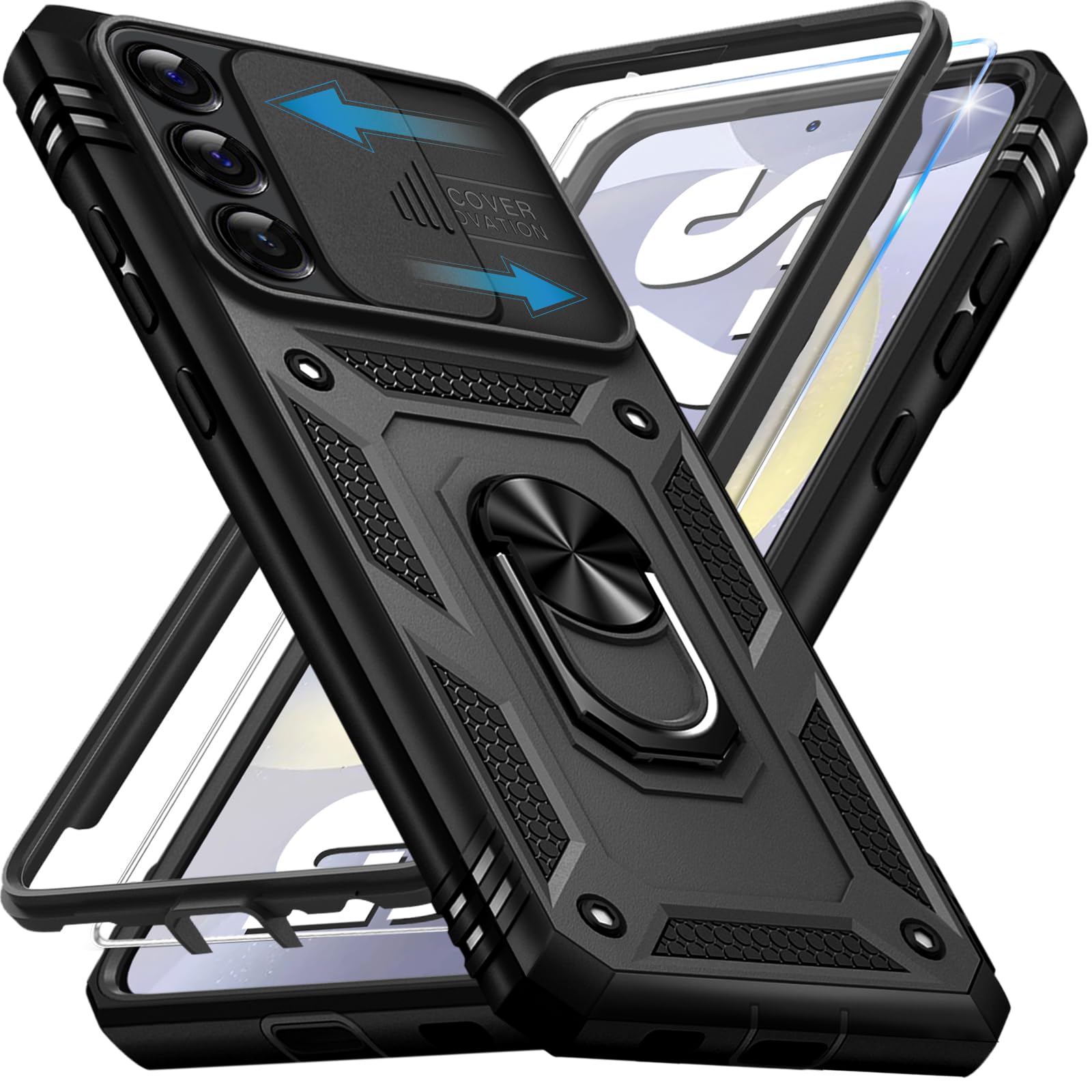 Giyer Case for Samsung Galaxy S24 5G with Screen Protector, Mobile ...