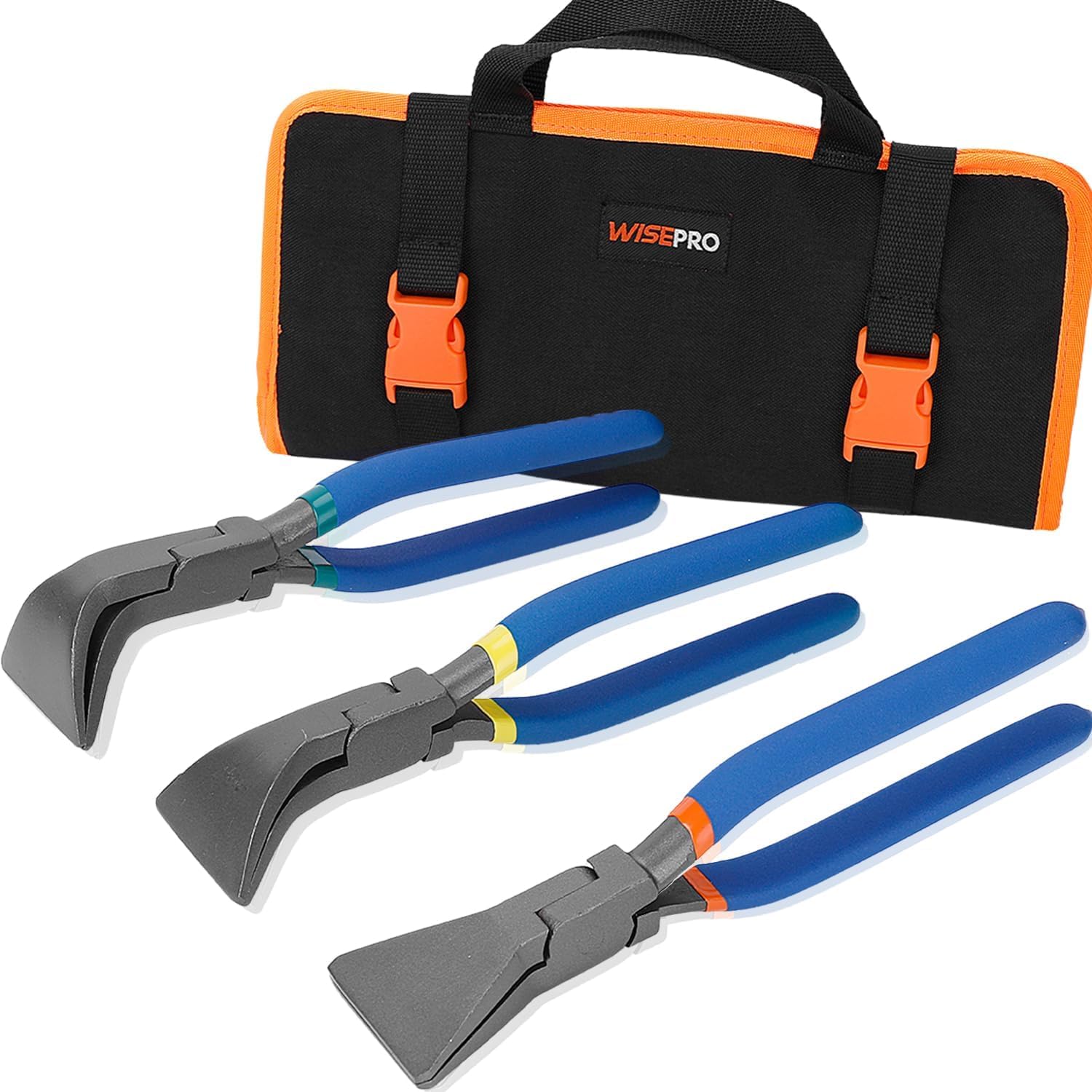 WISEPRO 3PCS Hand Seamers Sheet Metal Bending Pliers Set, Sheet Metal ...