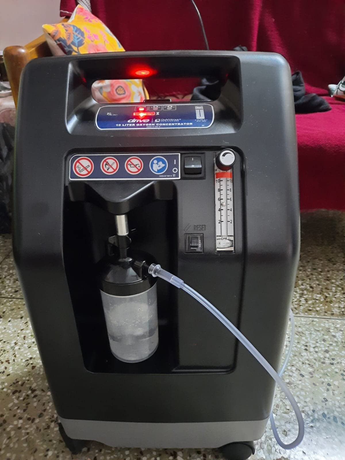 DeVilbiss Oxygen Concentrator With Oxymizer (10L), Black : Amazon.in ...