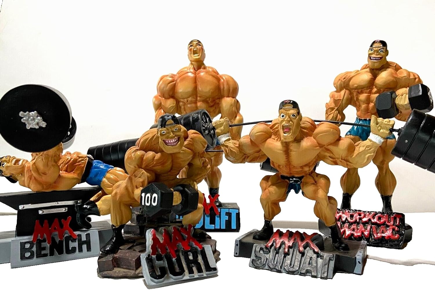 Amazon.com: R4 Xtreme Workout Figurine Bodybuilding Weightlifting ...