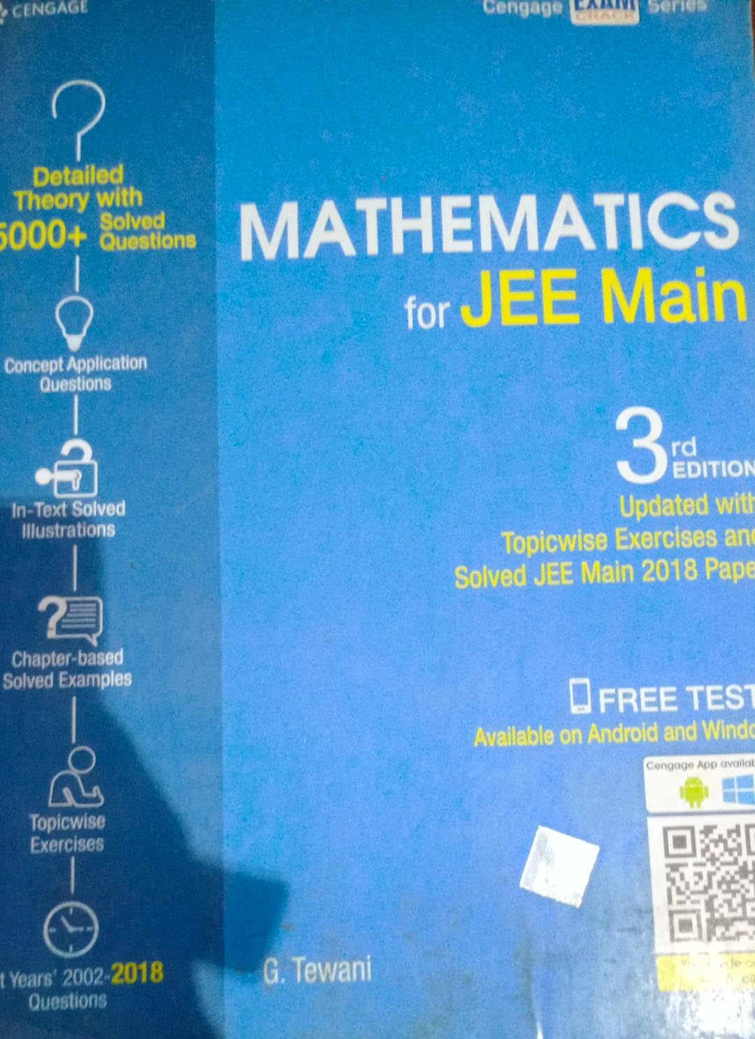Cengage Mathematics For JEE Main By G Tewani (S) : Cengage: Amazon.in ...