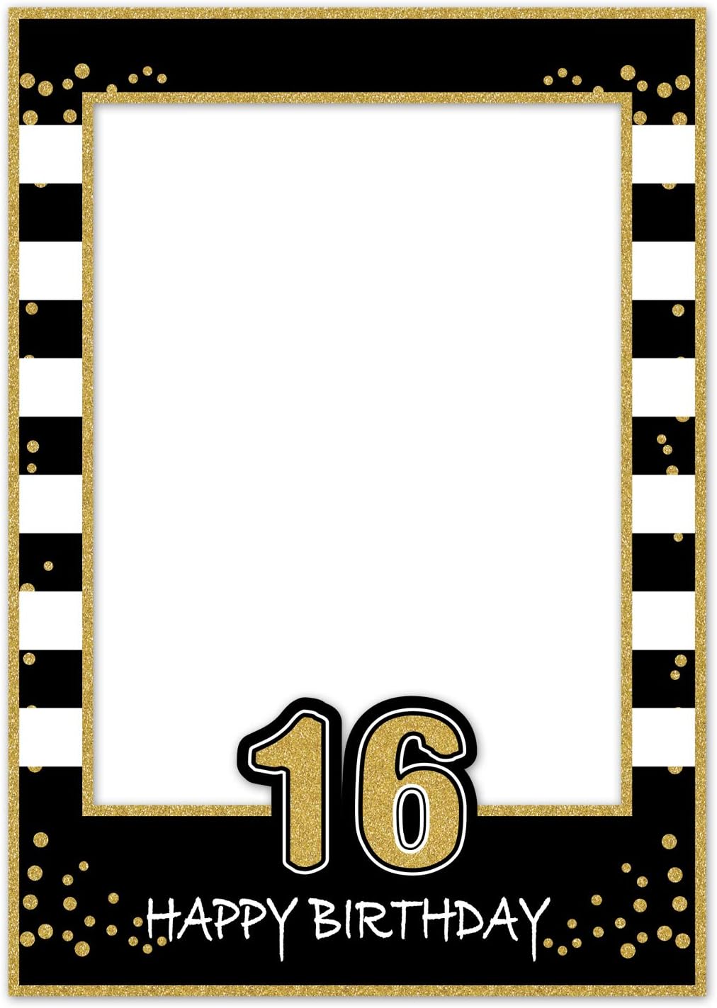 Amazon.com: SWYOUN Glitter Happy 16th Birthday Sweet 16 Photo Frame ...