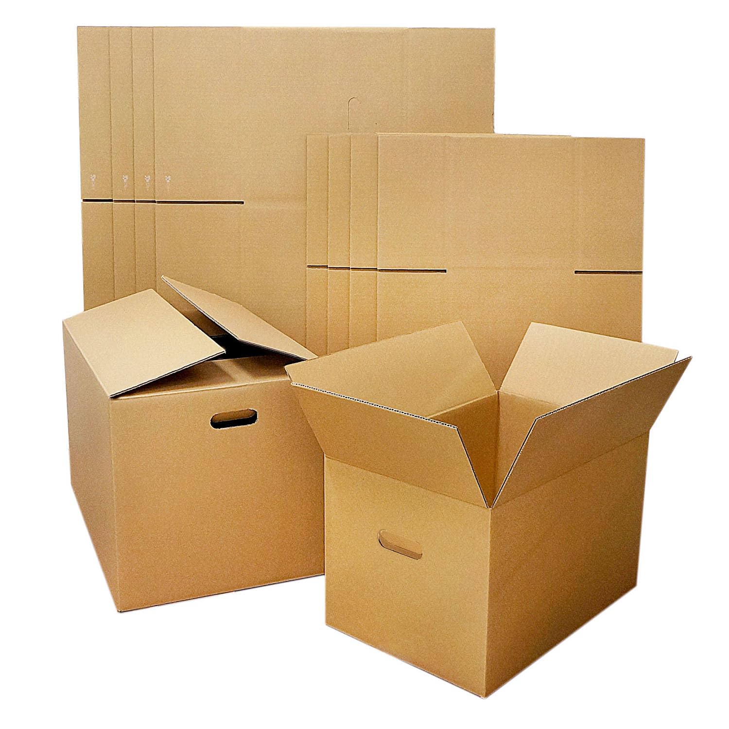 Amazon | 段ボール セット (140･100サイズ 段ボール 各5枚) 取っ手穴付き 引越し 宅配便 梱包 dE1HT×5-dC3T×5 | ダンボール箱 | 産業・研究開発用品 通販