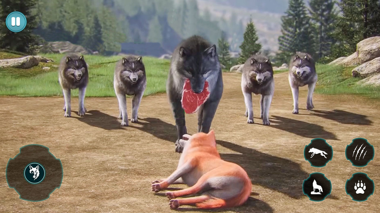 Wild Animal Wolf Attack Simulator 3D: Jungle Survival Adventure ...