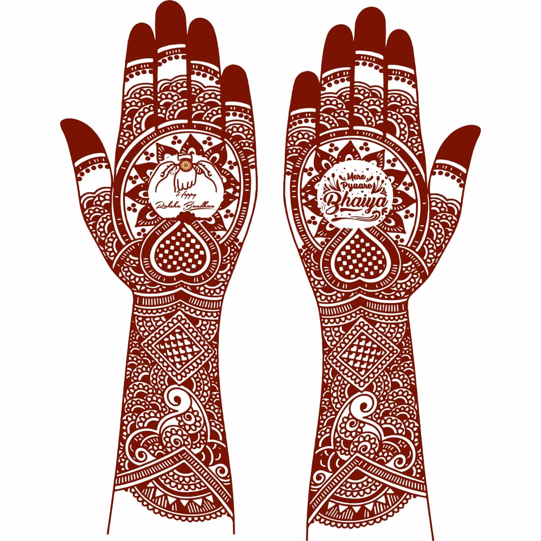Henna Hands Clipart