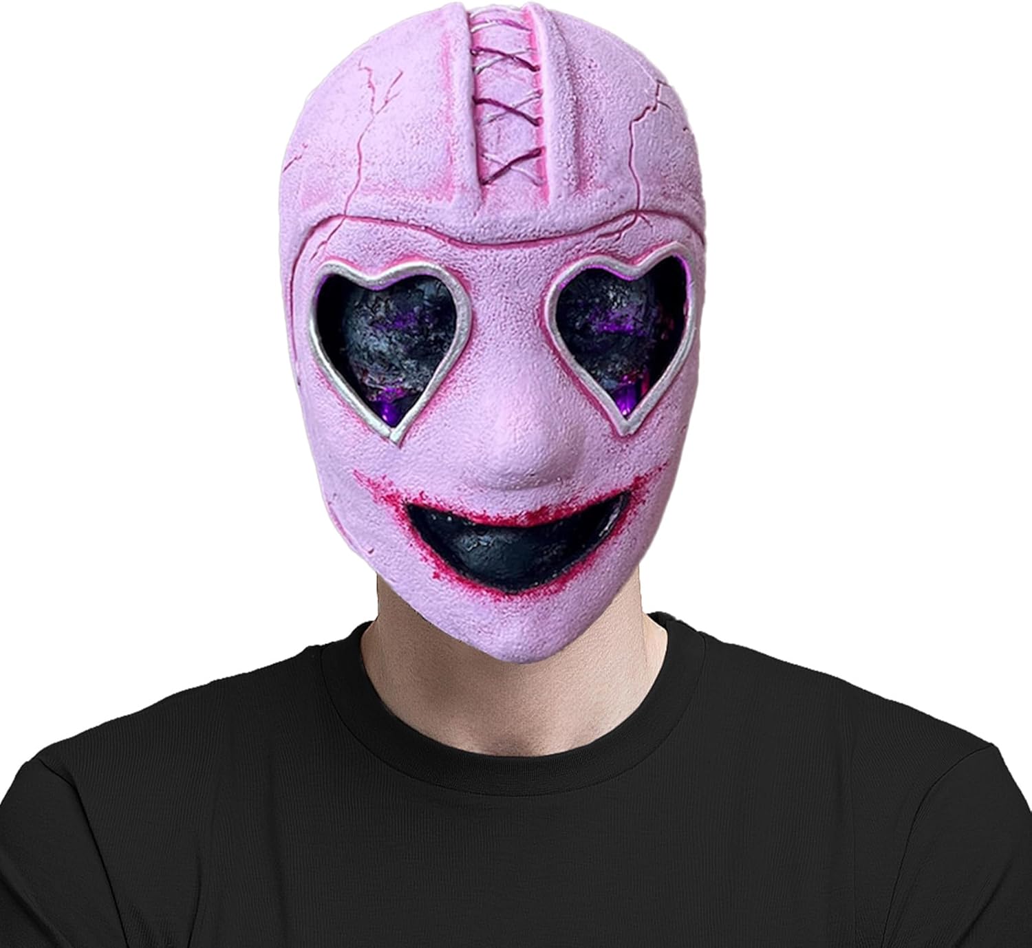 Amazon.com: Hugoqak Heart Eyes Mask Horror Latex Full Head Halloween ...