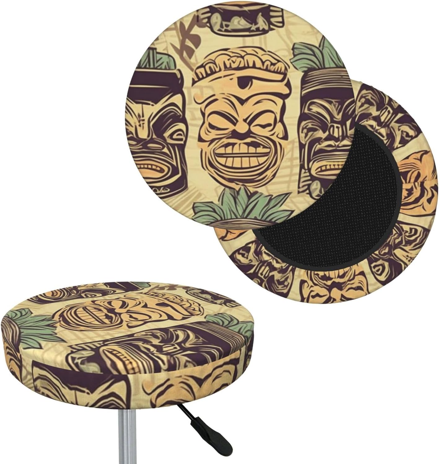 Amazon.com: NONHAI Stool Covers Round Bar Stool Covers Vintage Aloha ...